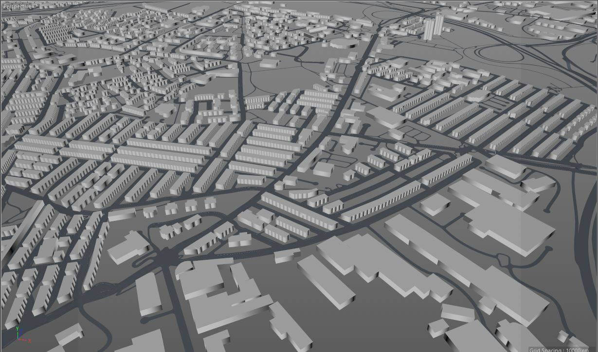 Leeds England - 3D Model by 3dstudio