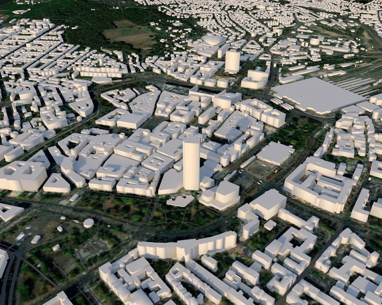 Leipzig Germany - 3D Model by 3dstudio