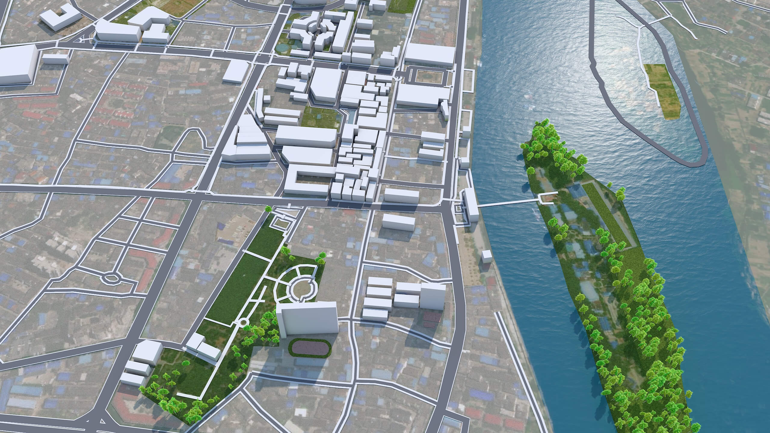 Leiyang Hengyang City Hunan China 3D Model 18km by 3dstudio