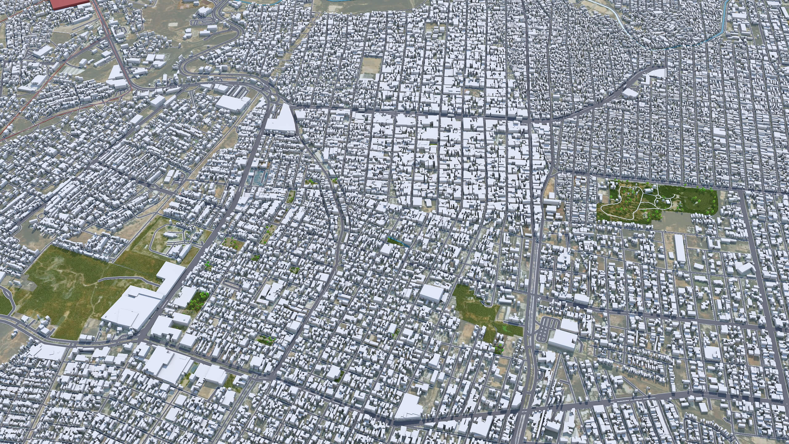Leon De Los Aldama Guanajuato City Mexico 3D Model 35km by 3dstudio