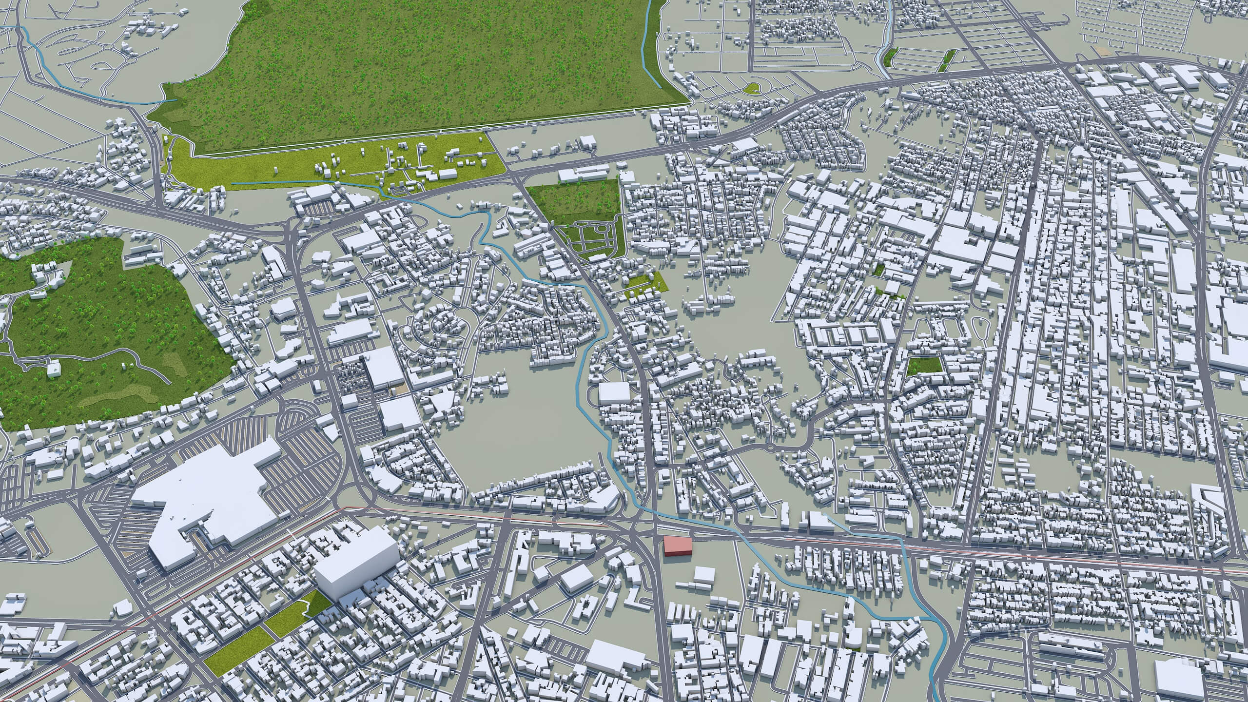 Leon De Los Aldama Guanajuato City Mexico 3D Model 35km by 3dstudio