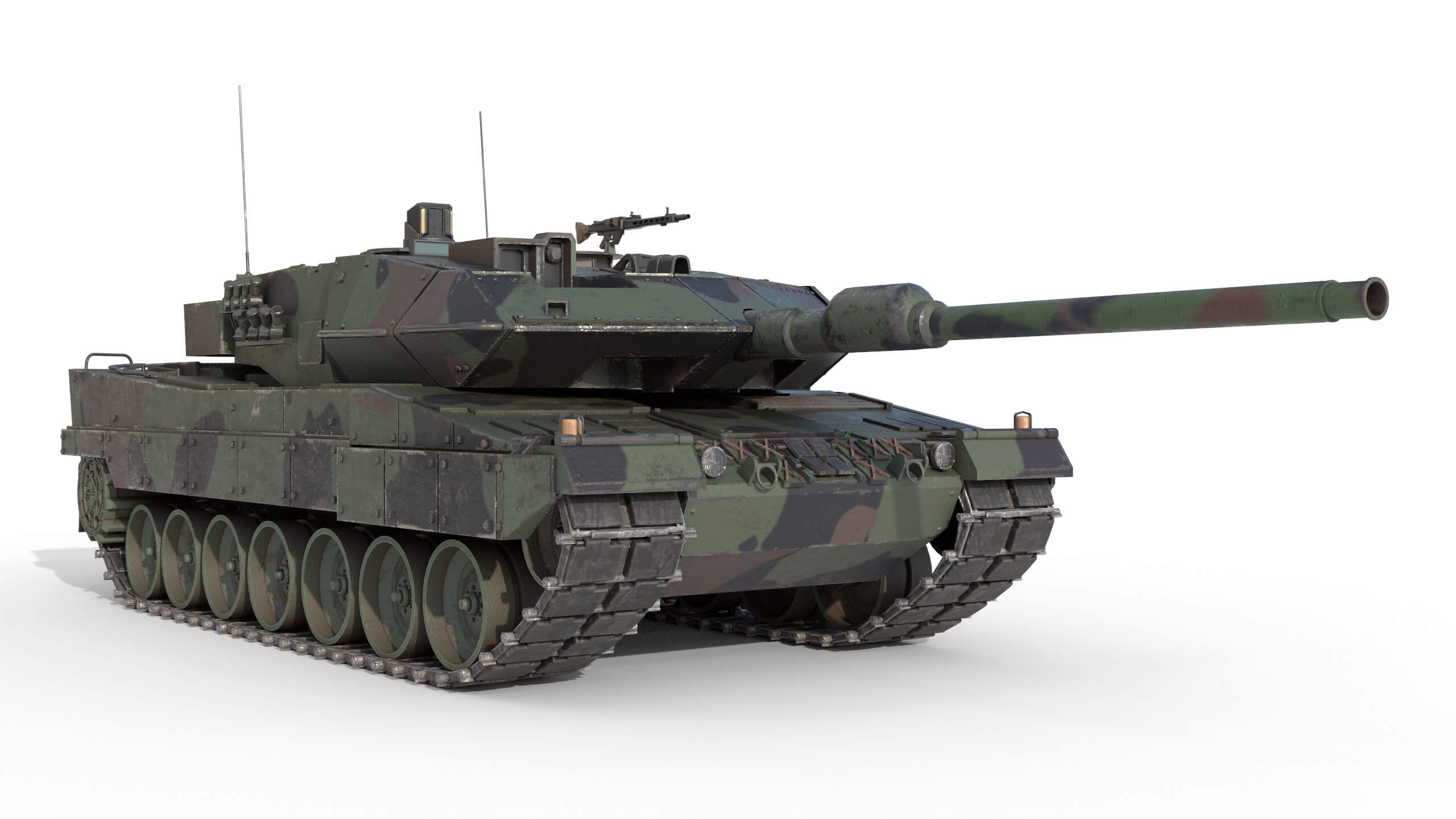 Leopard 2A6 Battle Tank - 3D Model by 3dstudio