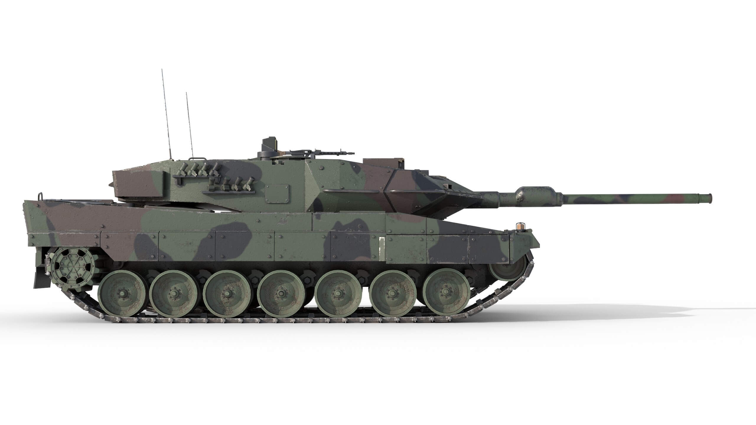 Leopard 2A6 Battle Tank - 3D Model by 3dstudio