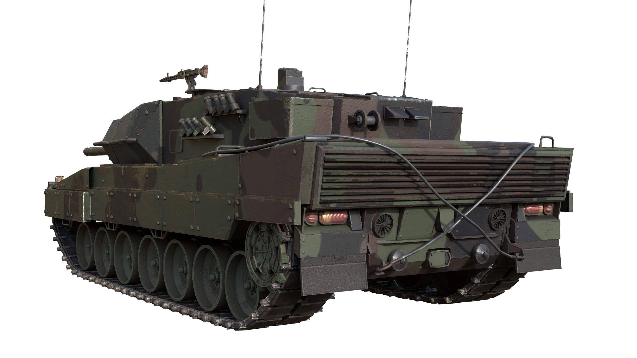 Leopard 2A6 Battle Tank - 3D Model by 3dstudio