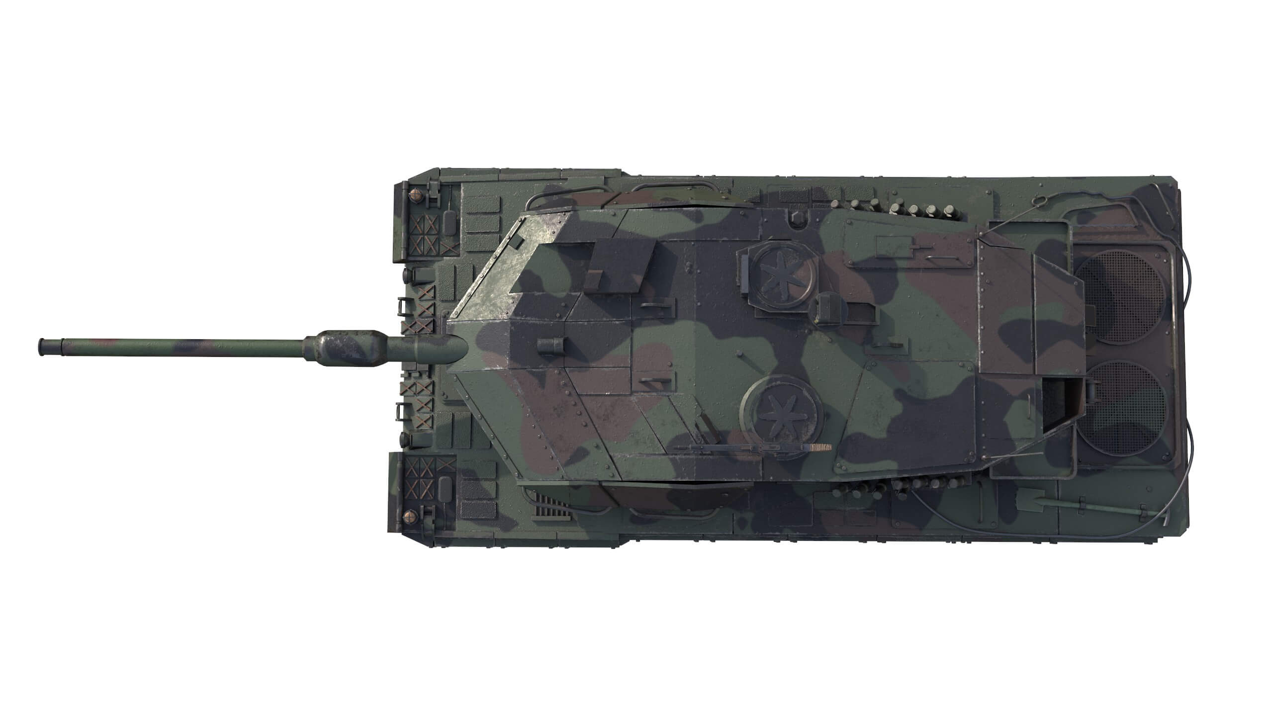 Leopard 2A6 Battle Tank - 3D Model by 3dstudio