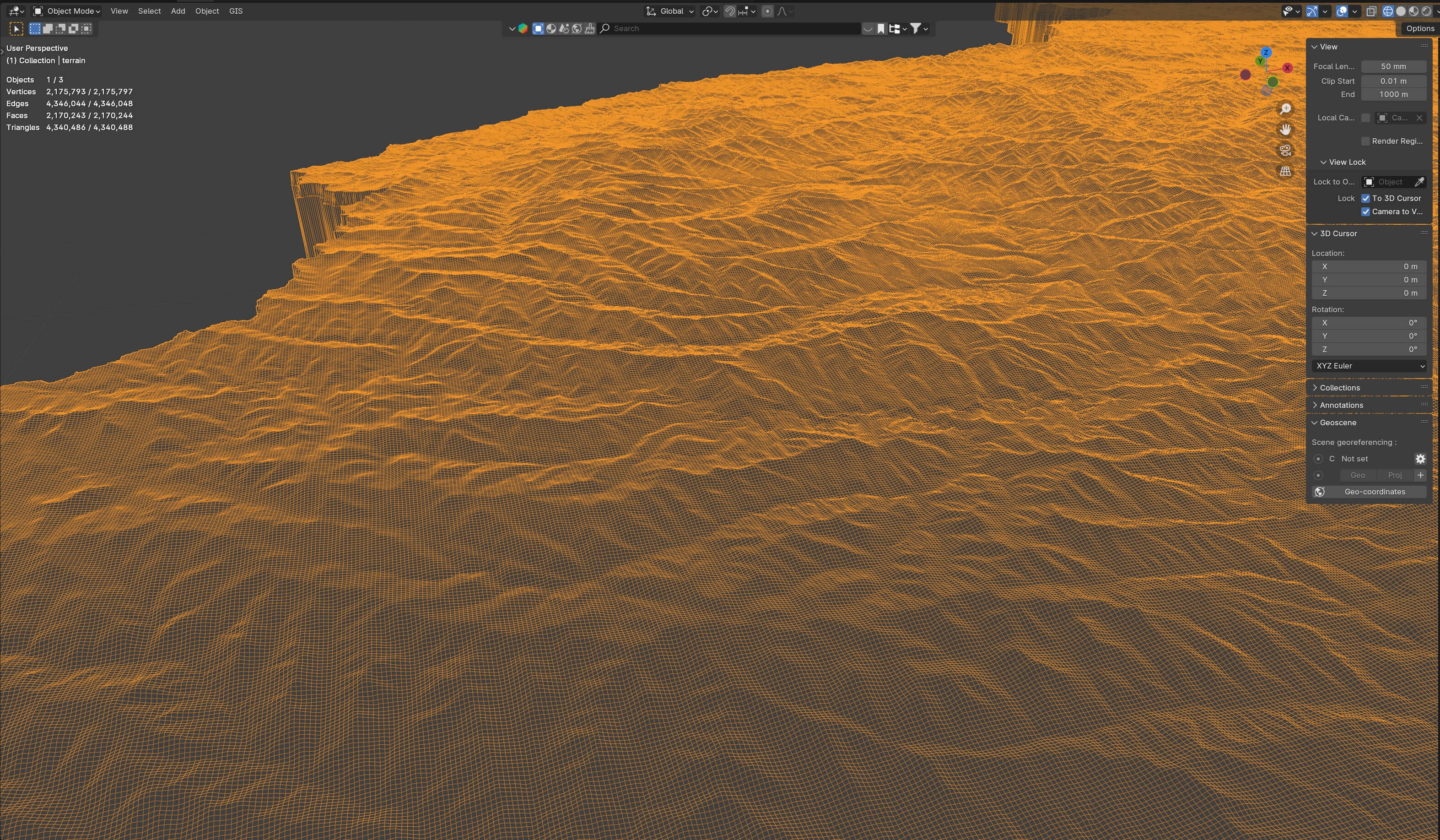 Lesotho Terrain Map - 3D Model by 3dstudio