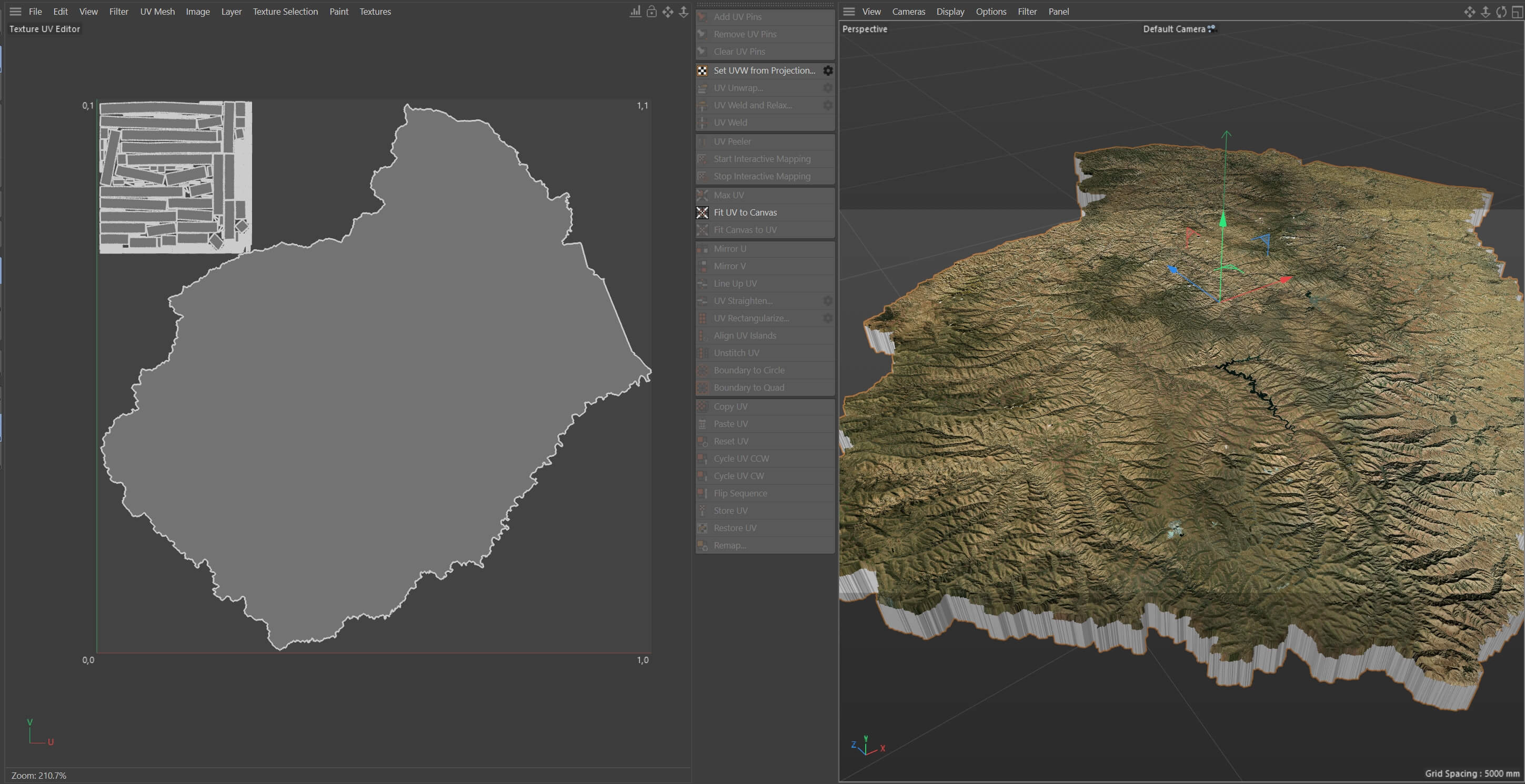 Lesotho Terrain Map - 3D Model by 3dstudio