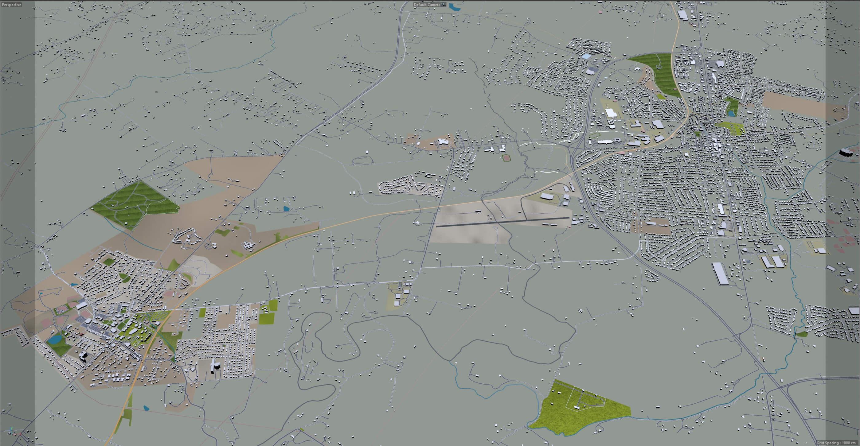 Lexington City Kentucky 70km - 3D Model by 3dstudio