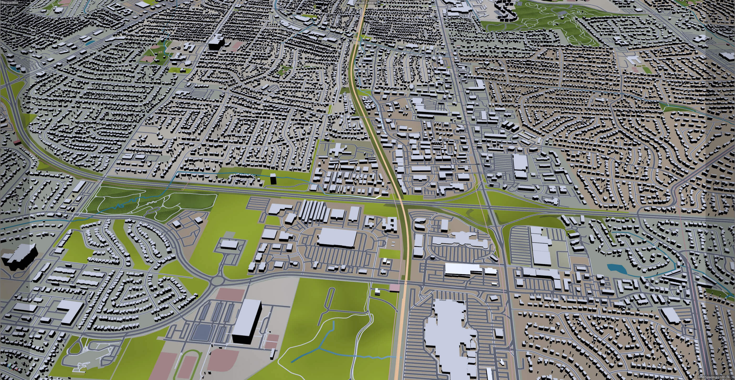 Lexington City Kentucky 70km - 3D Model by 3dstudio