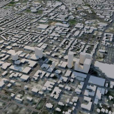 Lexington Kentucky - 3D Model by 3dstudio