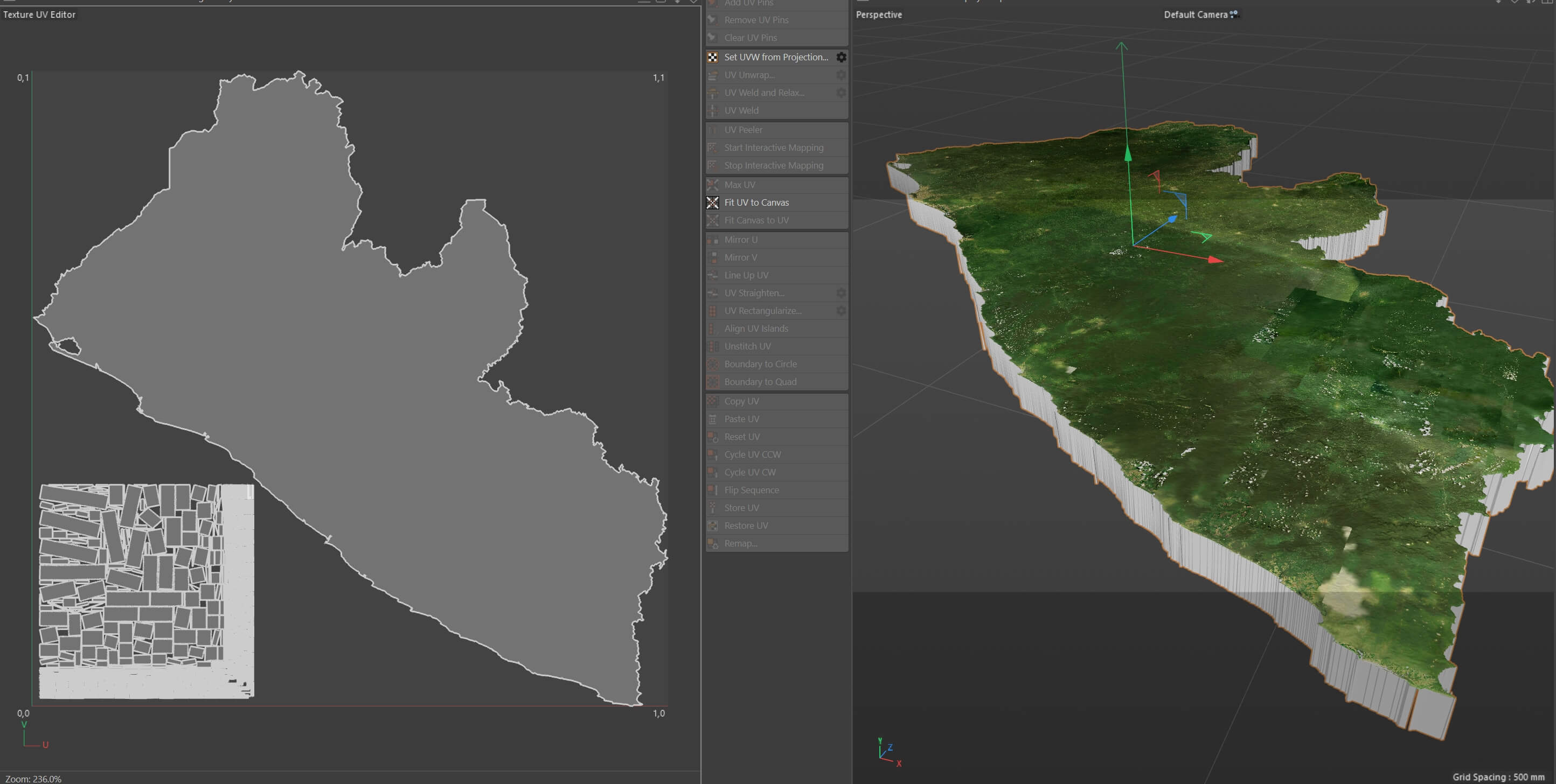 Liberia Terrain Map - 3D Model by 3dstudio
