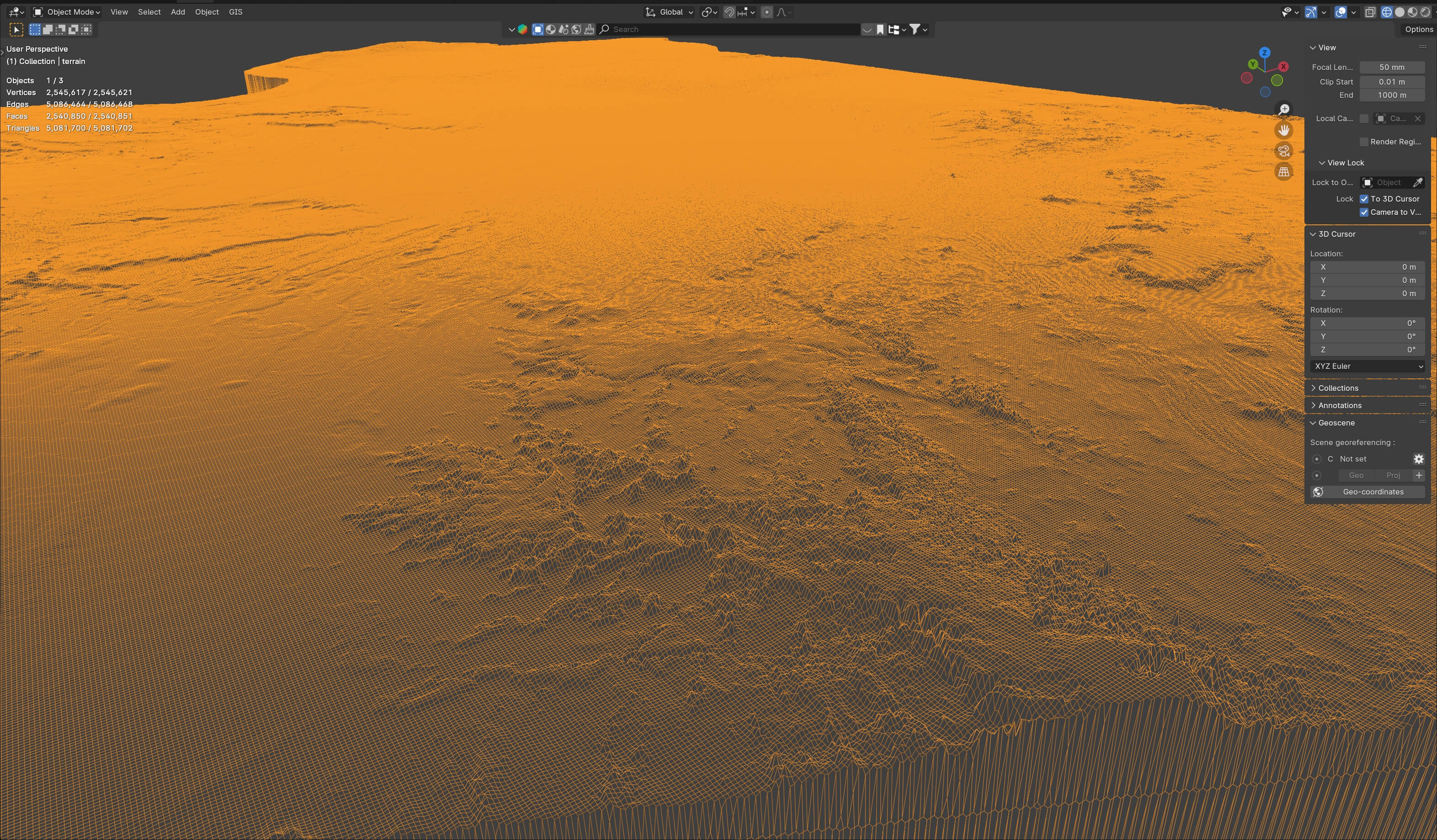 Libya Terrain Map - 3D Model by 3dstudio