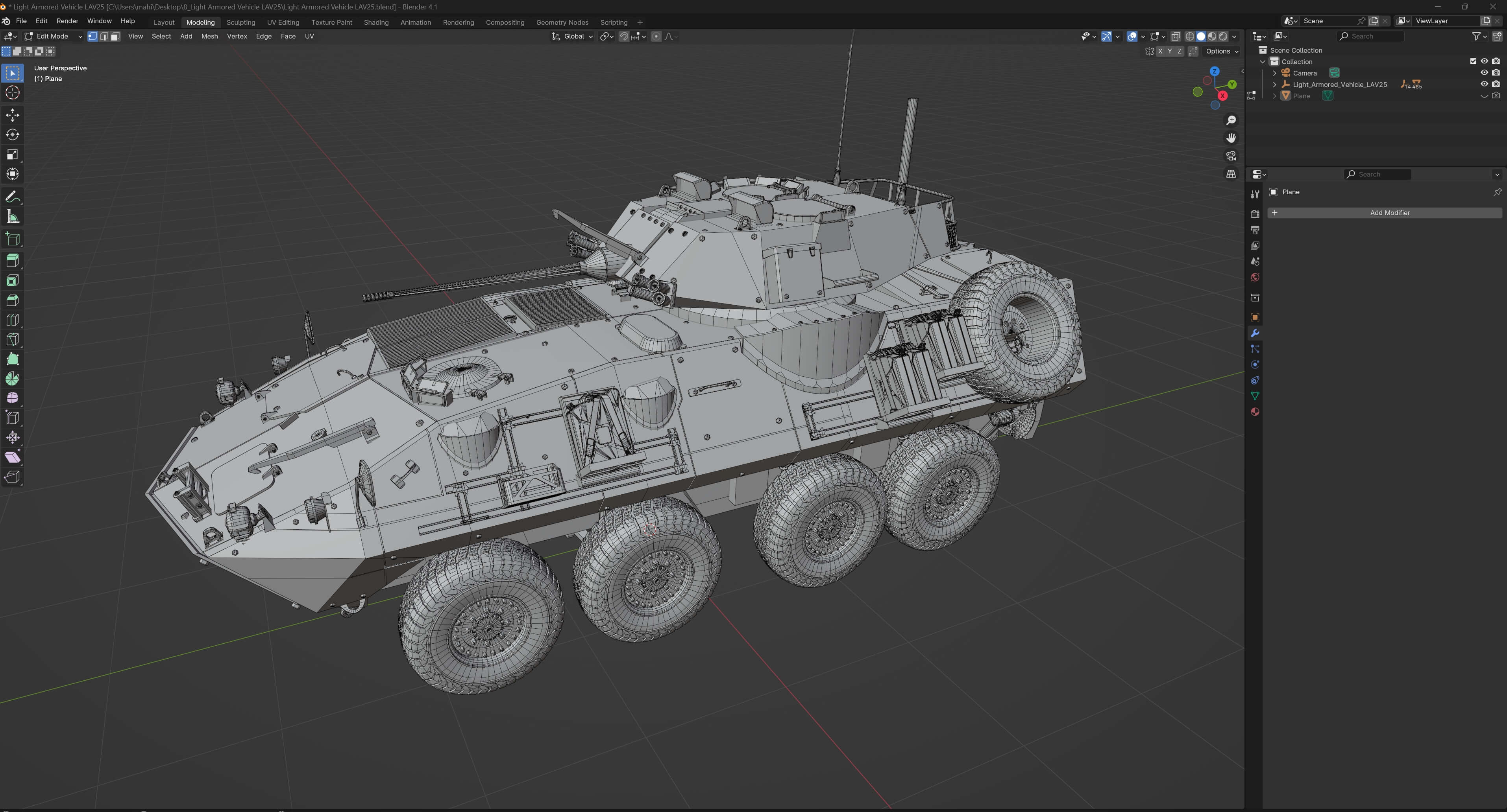 Light Armored Vehicle LAV25 Tank - 3D Model by 3dstudio