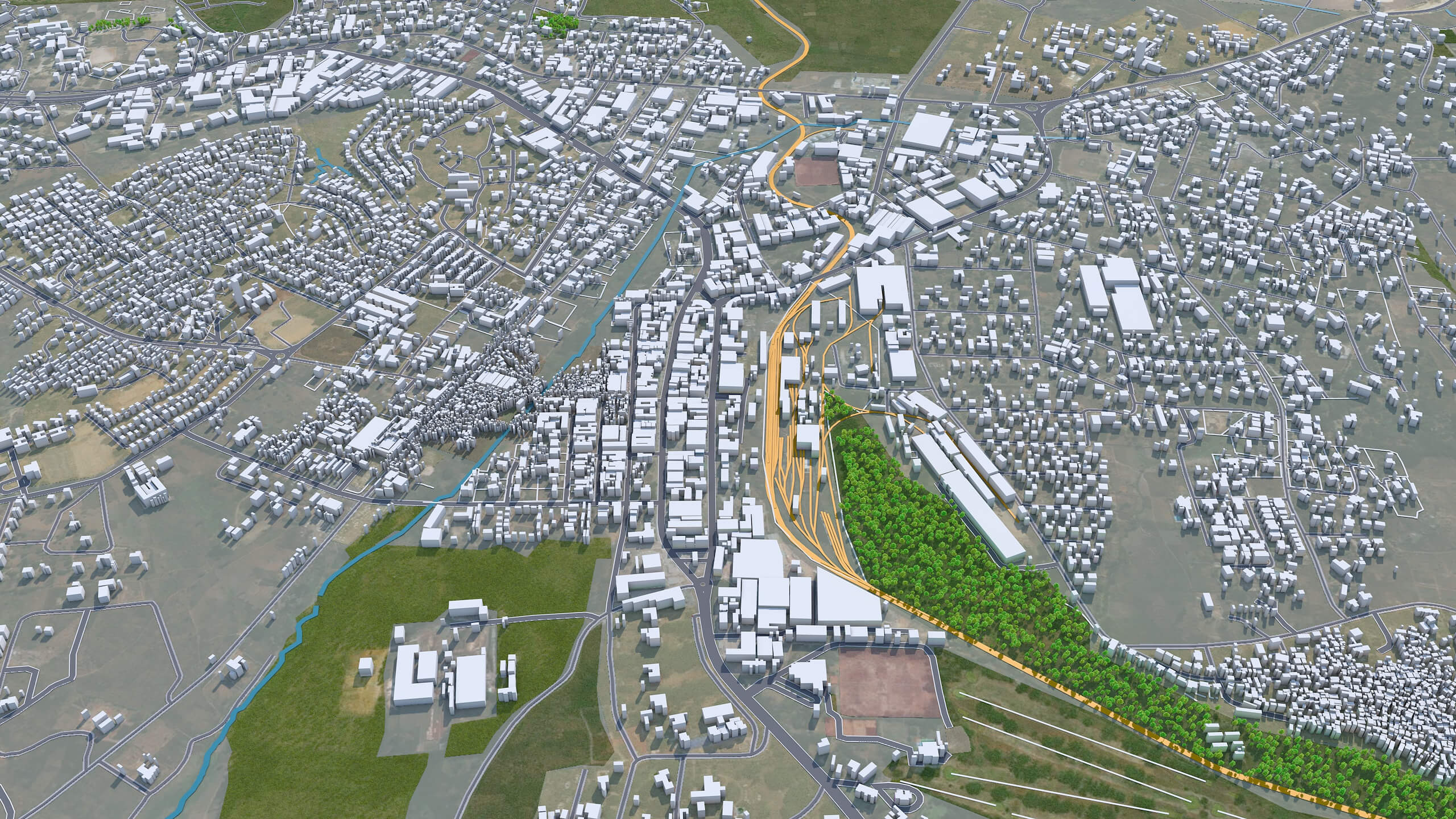 Limbe Blantyre City Malawi 3D Model 25km by 3dstudio