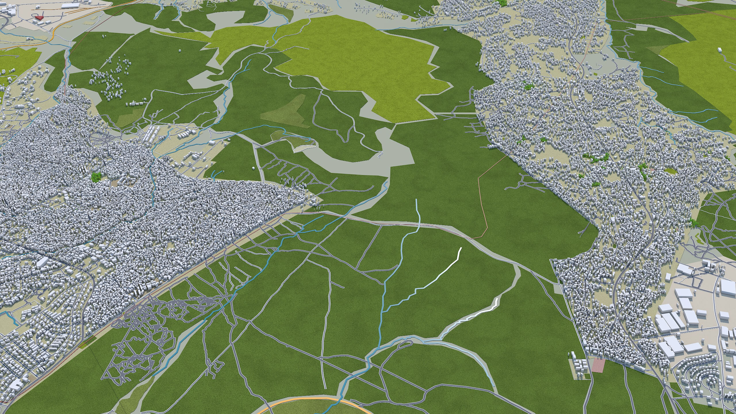 Limbe Blantyre City Malawi 3D Model 25km by 3dstudio