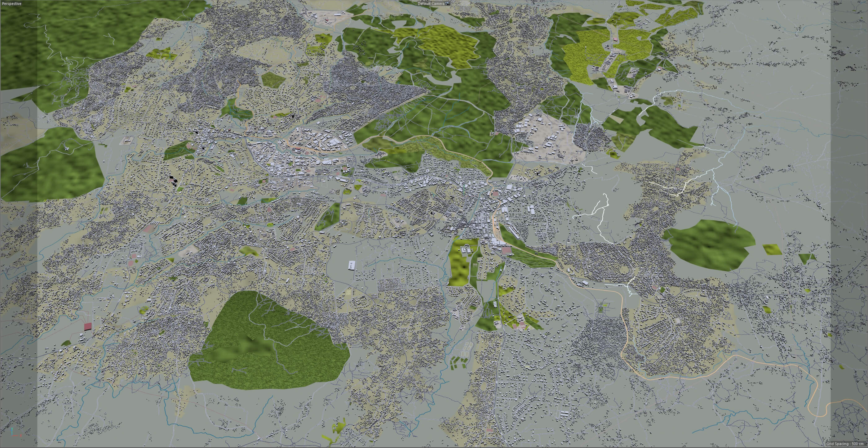 Limbe Blantyre City Malawi 3D Model 25km by 3dstudio