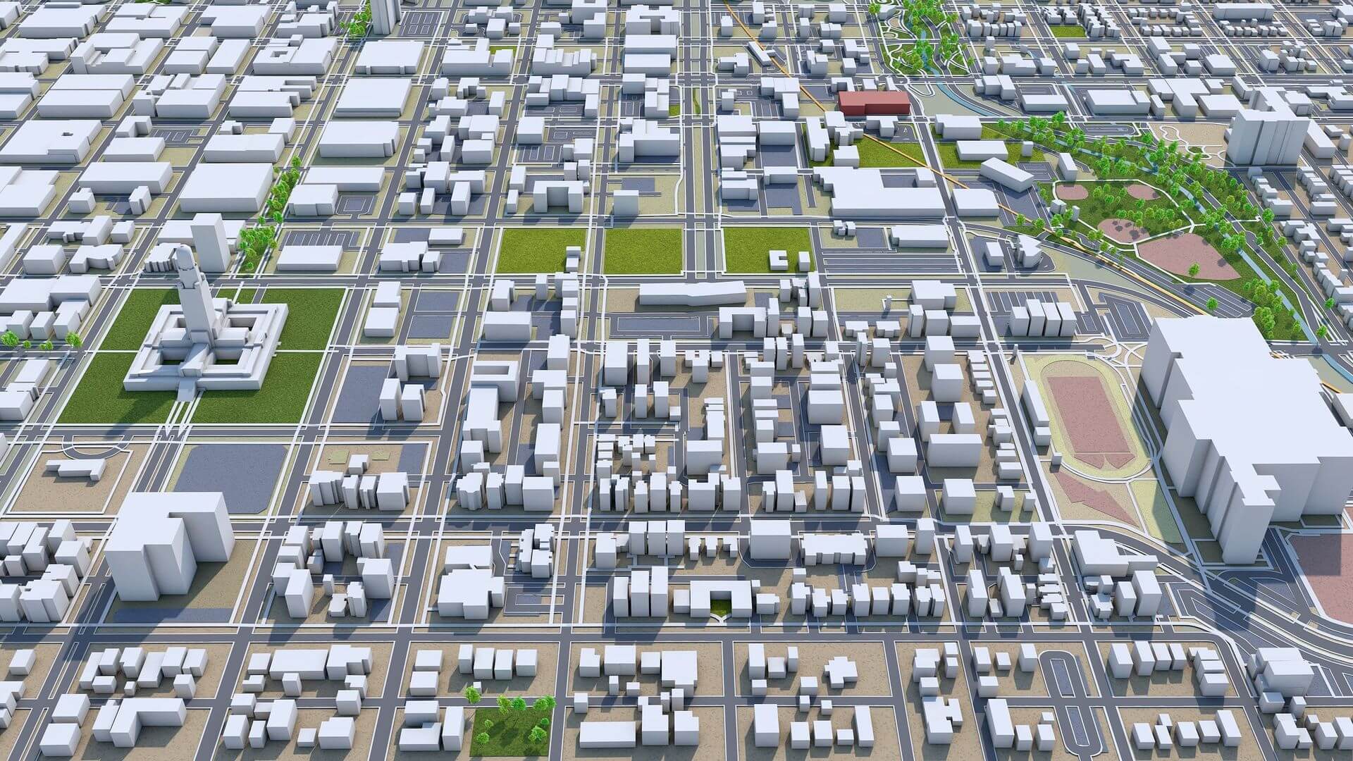 Lincoln, Nebraska USA 35km - 3D Model by 3dstudio