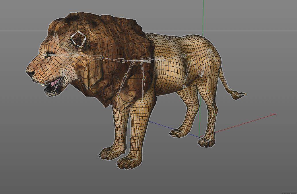 Lion - 3D Model by 3dstudio