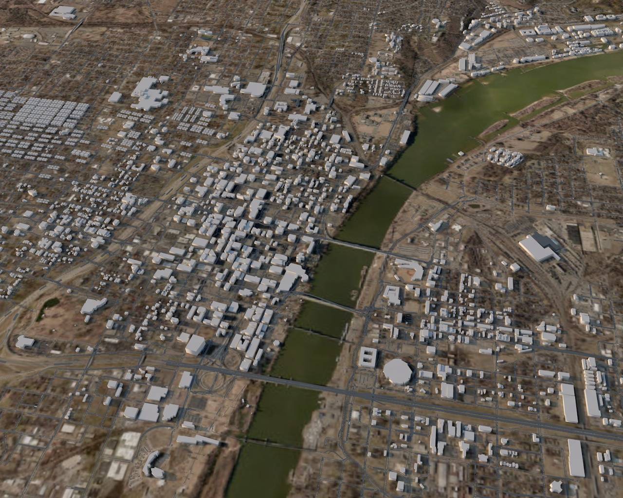 Little Rock Arkansas - 3D Model by 3dstudio