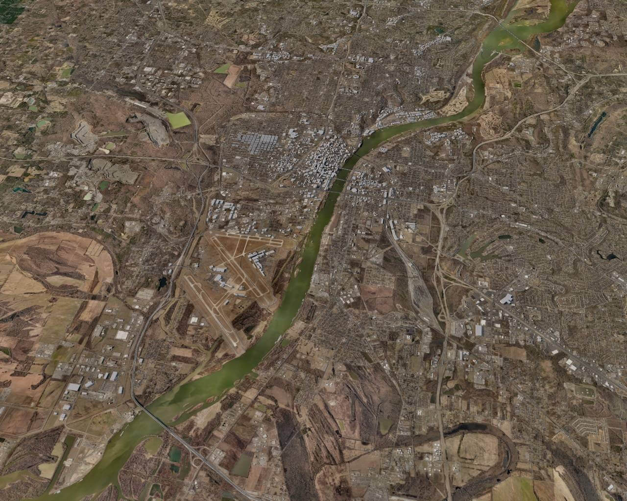 Little Rock Arkansas - 3D Model by 3dstudio