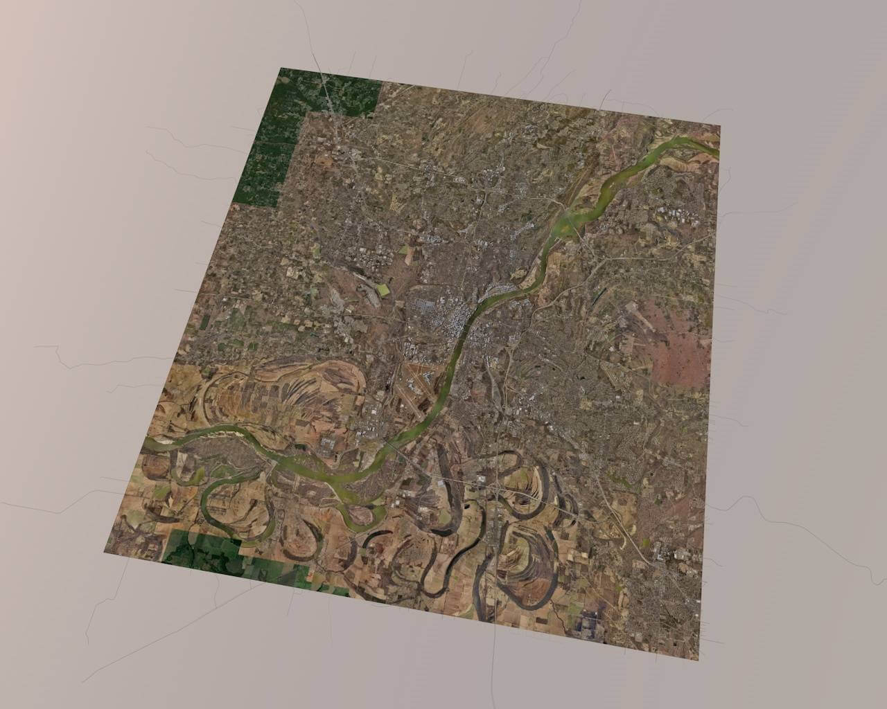 Little Rock Arkansas - 3D Model by 3dstudio