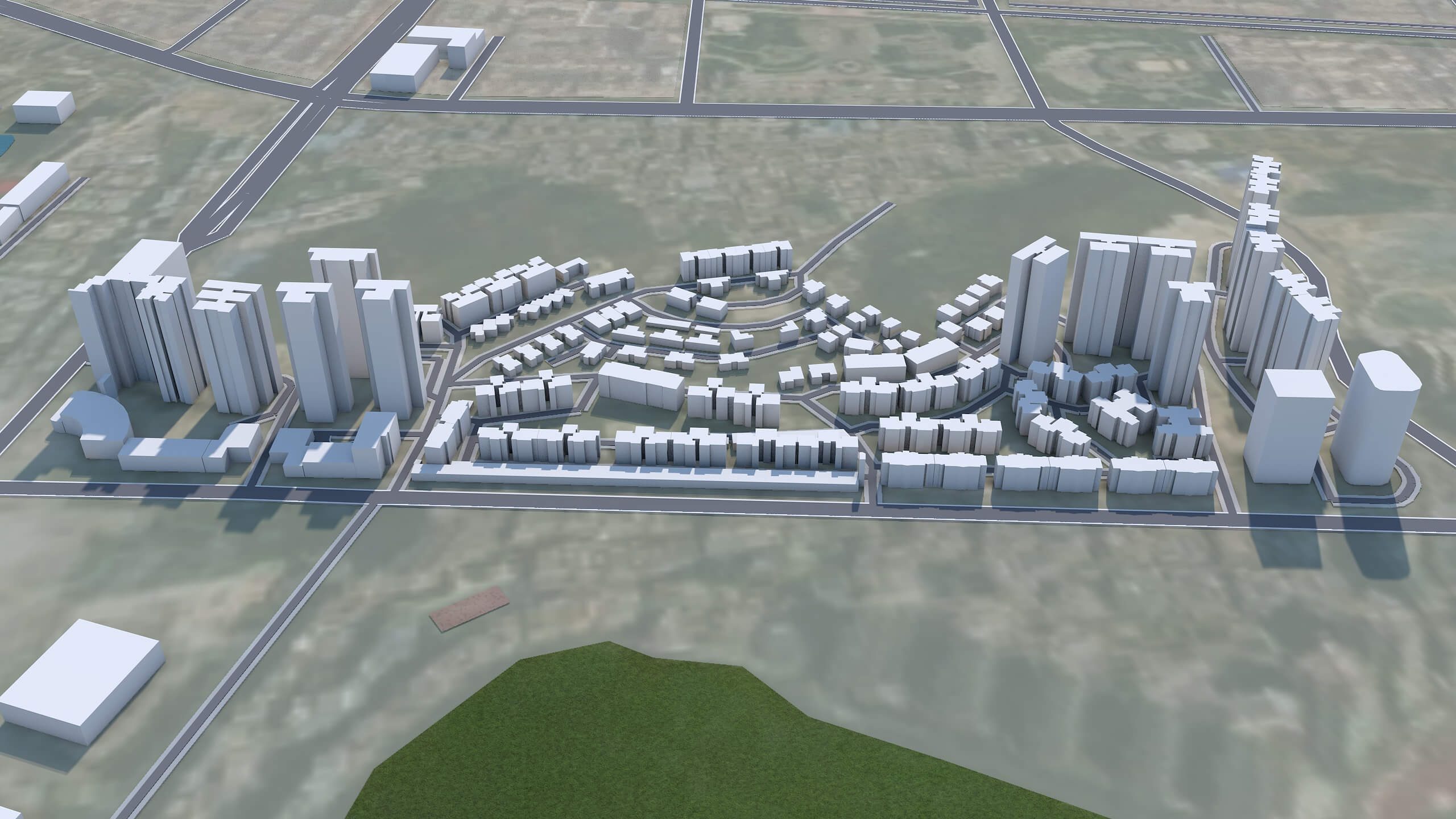 Liupanshui Guizhou City China 3D Model 30km by 3dstudio