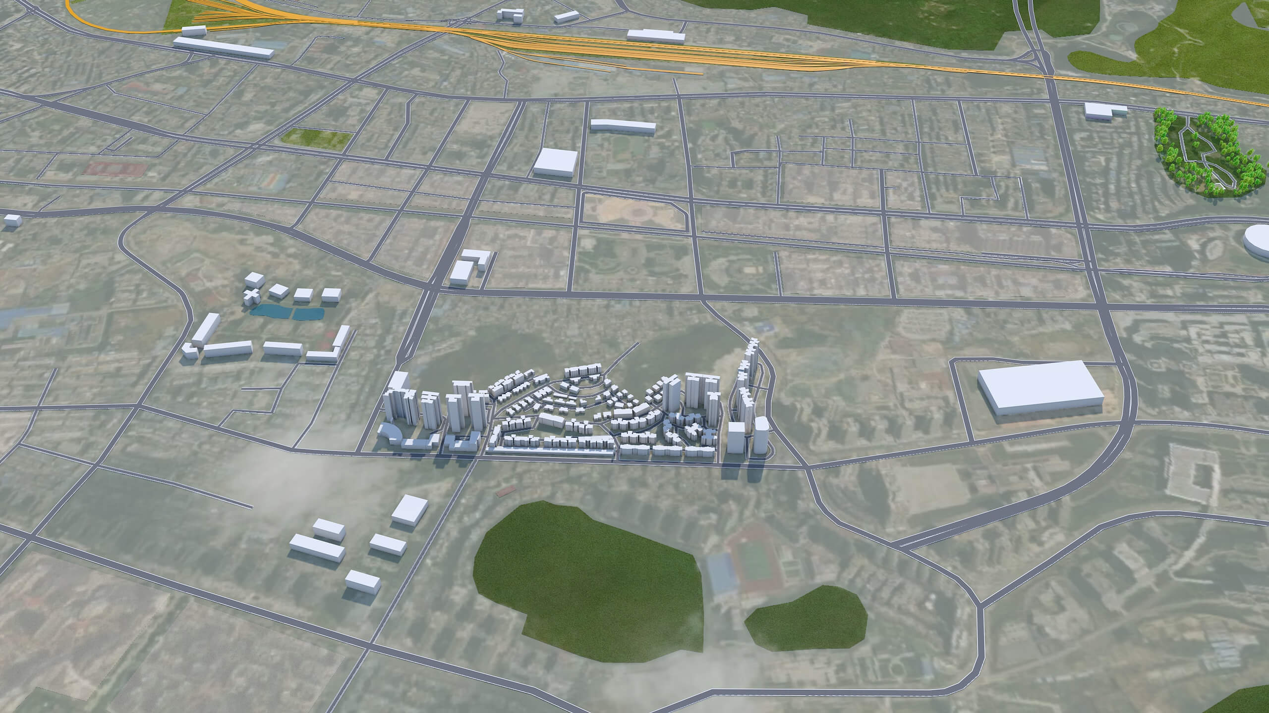 Liupanshui Guizhou City China 3D Model 30km by 3dstudio
