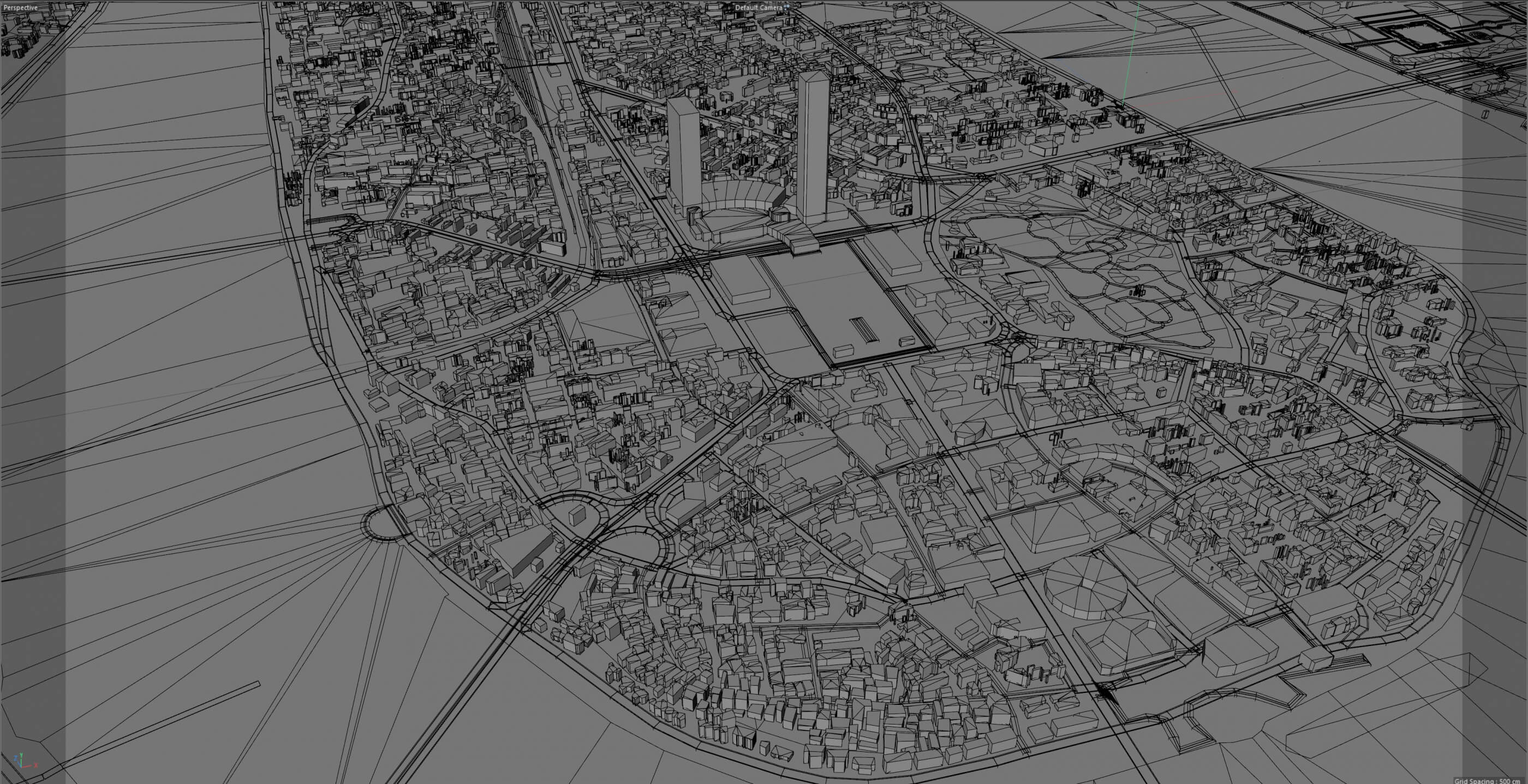 Liuzhou Guangxi City China 3D Model 30km by 3dstudio