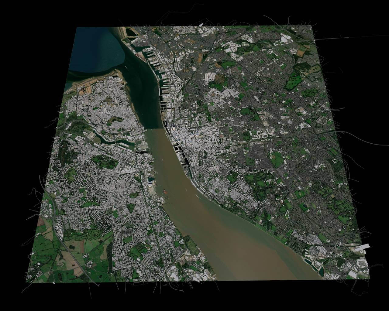 Liverpool England - 3D Model by 3dstudio