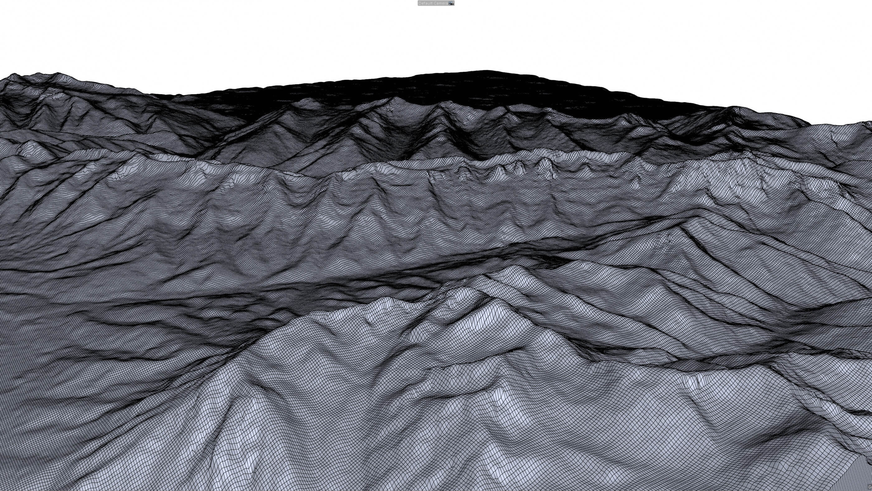 Lizard Mountain Range Canada Terrain 3D Model by 3dstudio