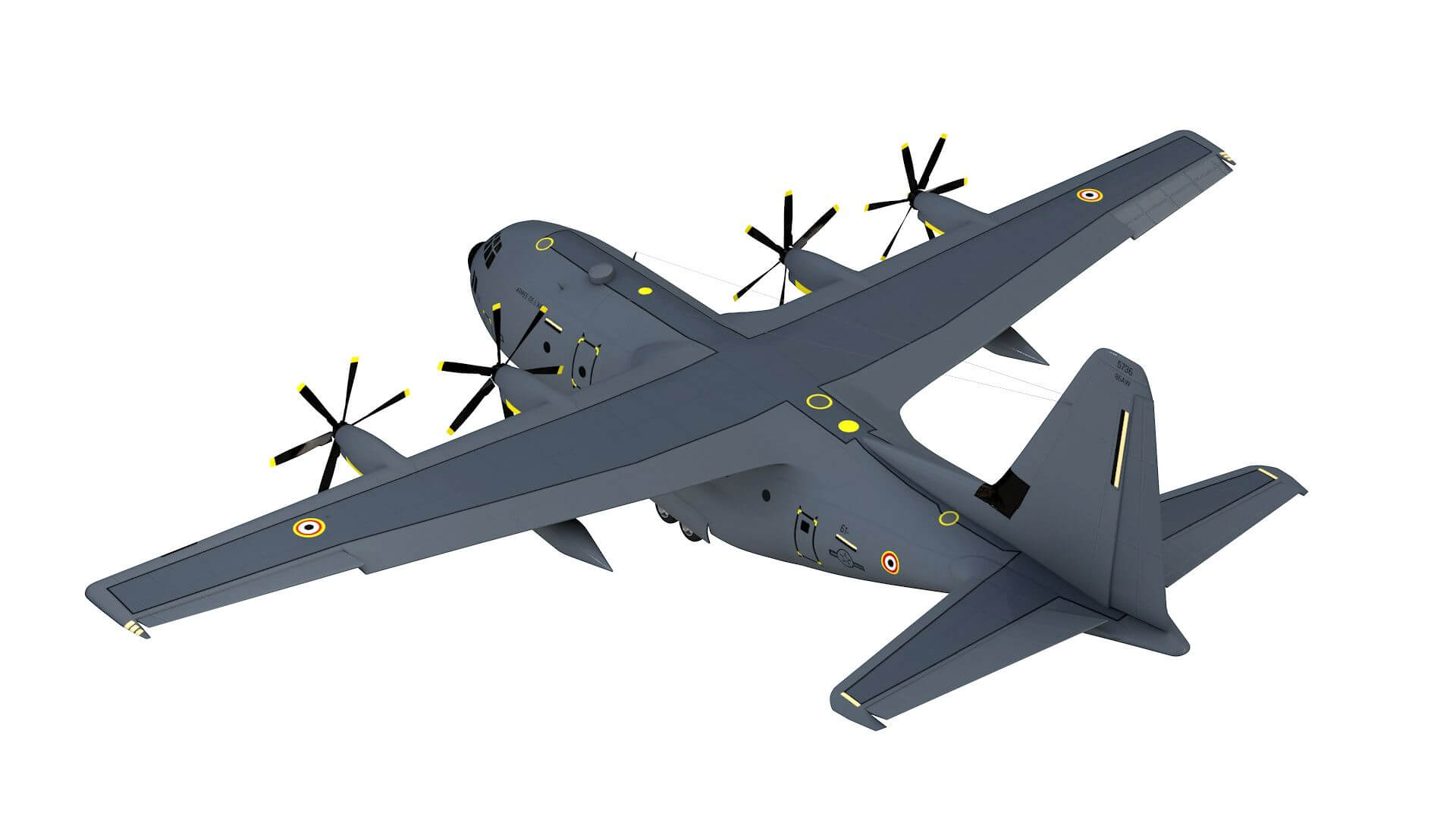 Lockheed C-130 Hercules 3D Model by 3dstudio