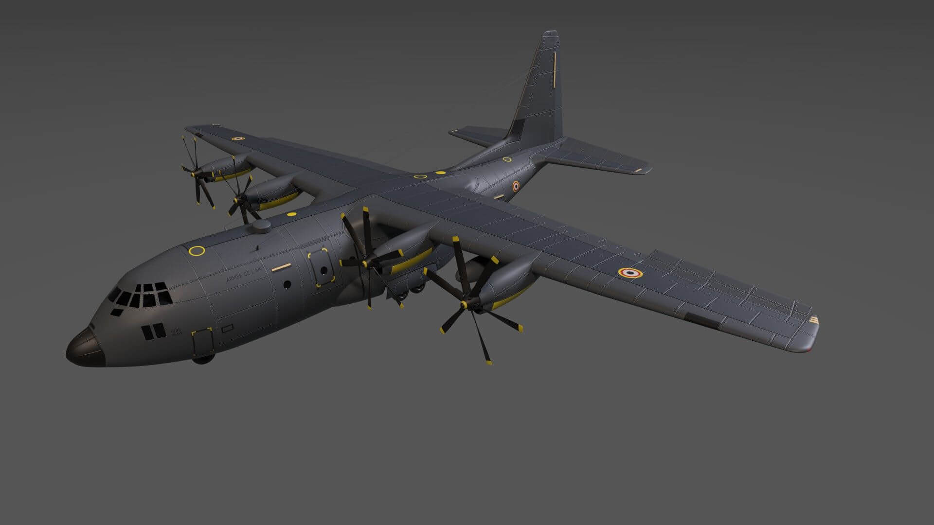 Lockheed C-130 Hercules 3D Model by 3dstudio