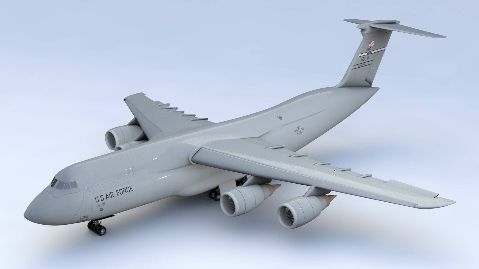 Lockheed C5 Galaxy - 3D Model by 3dstudio