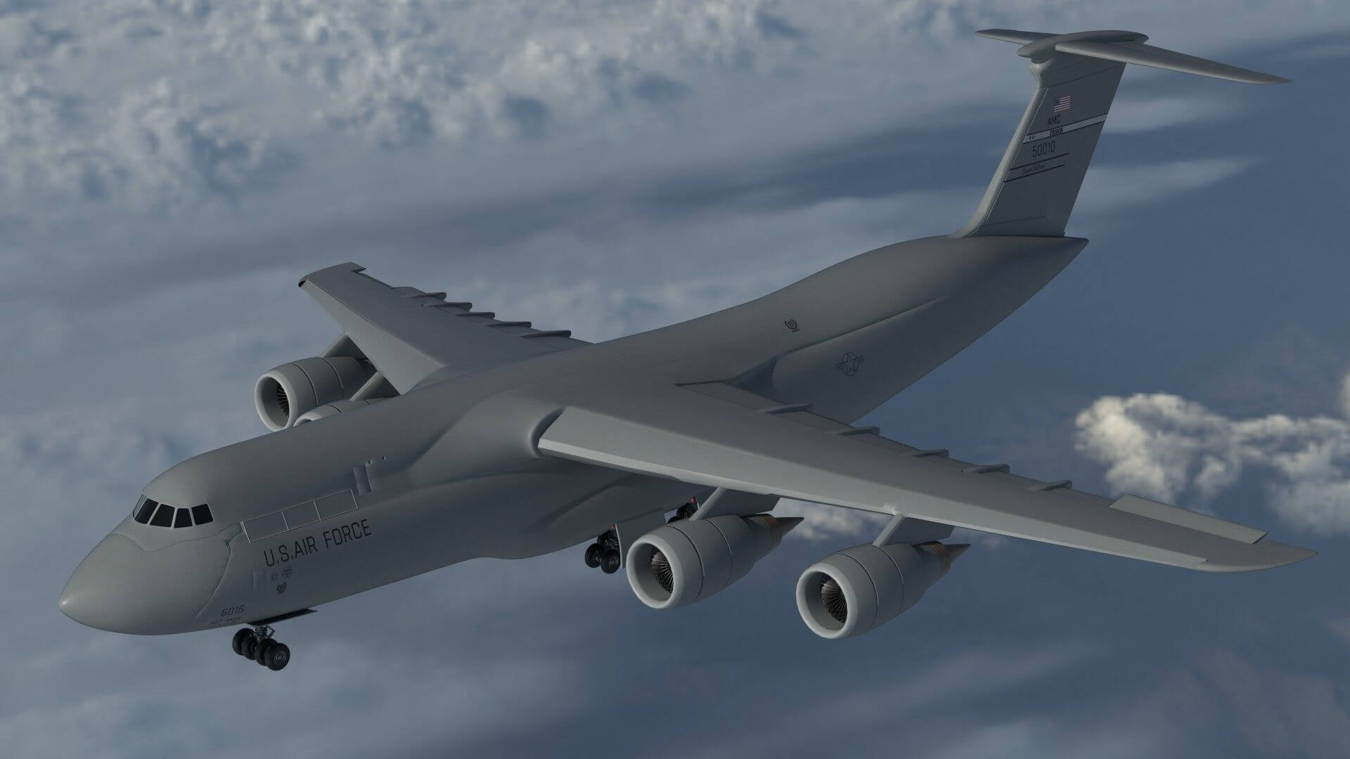 Lockheed C5 Galaxy - 3D Model by 3dstudio