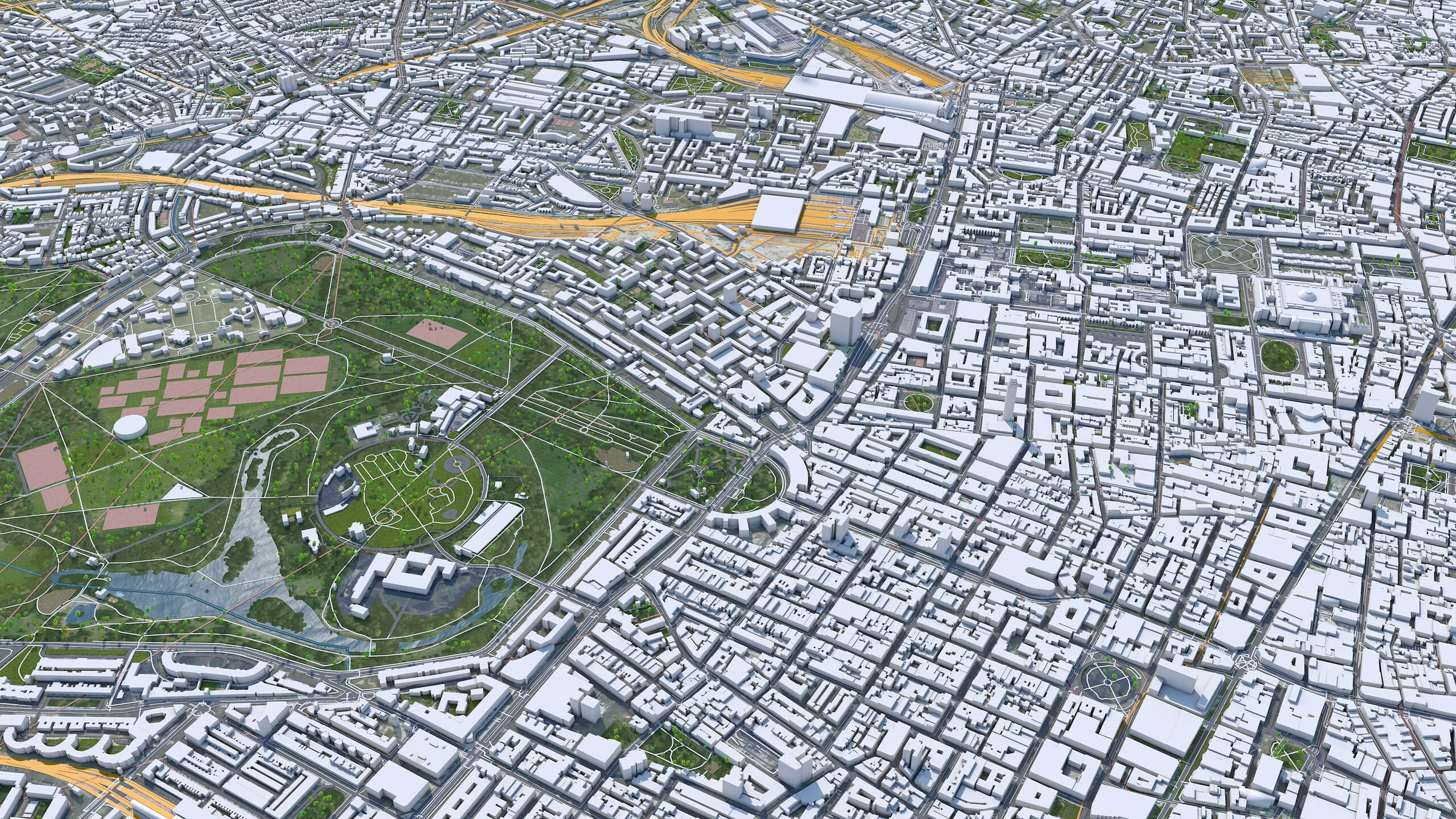 London Downtown City England 30km - 3D Model by 3dstudio