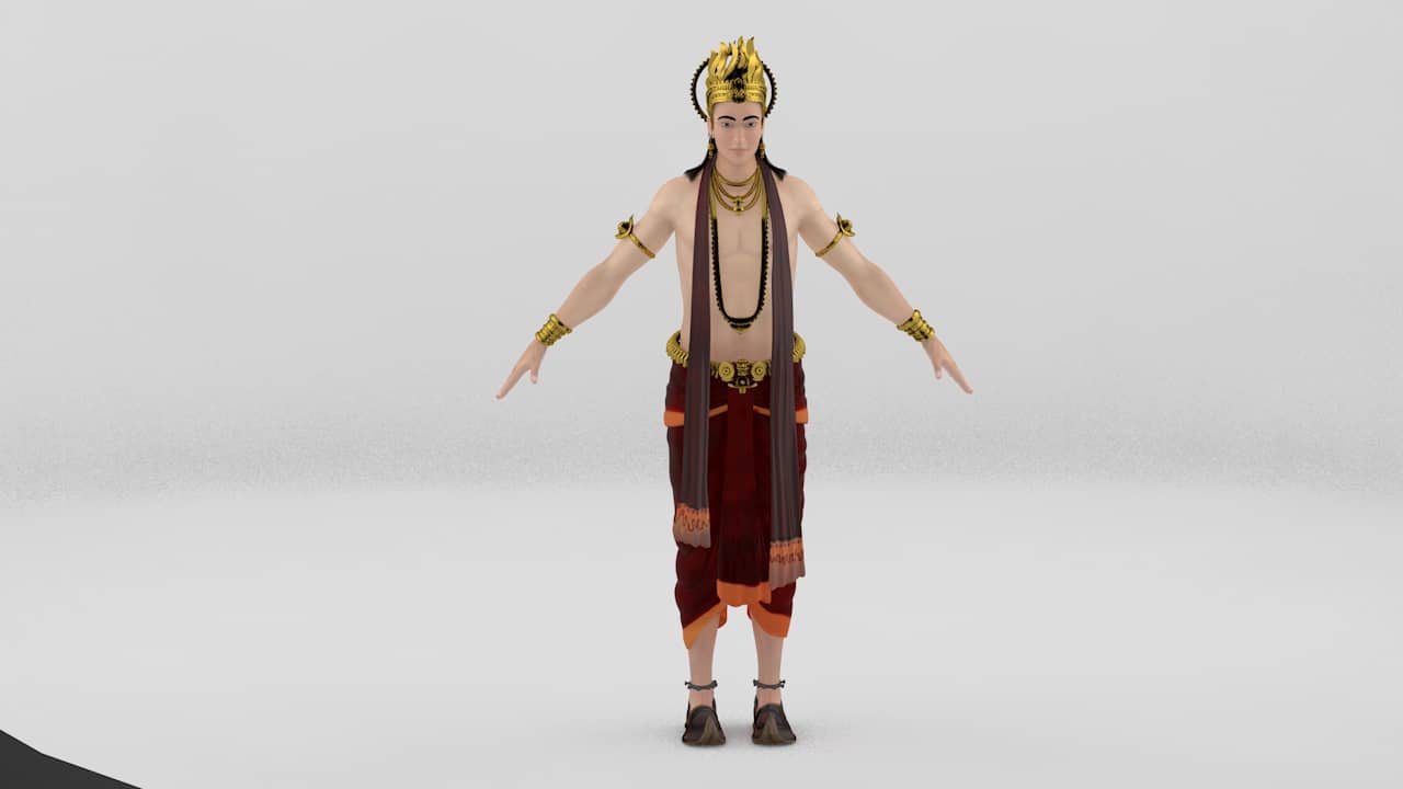Lord Rama - 3D Model by 3dstudio