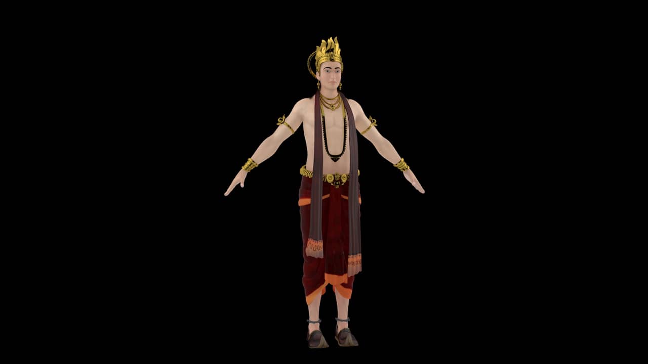 Lord Rama - 3D Model by 3dstudio