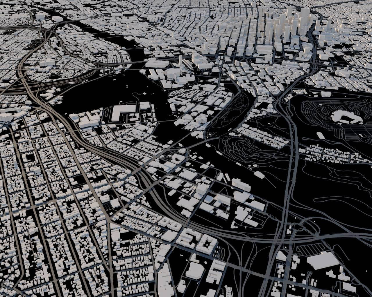 Los Angeles California - 3D Model by 3dstudio