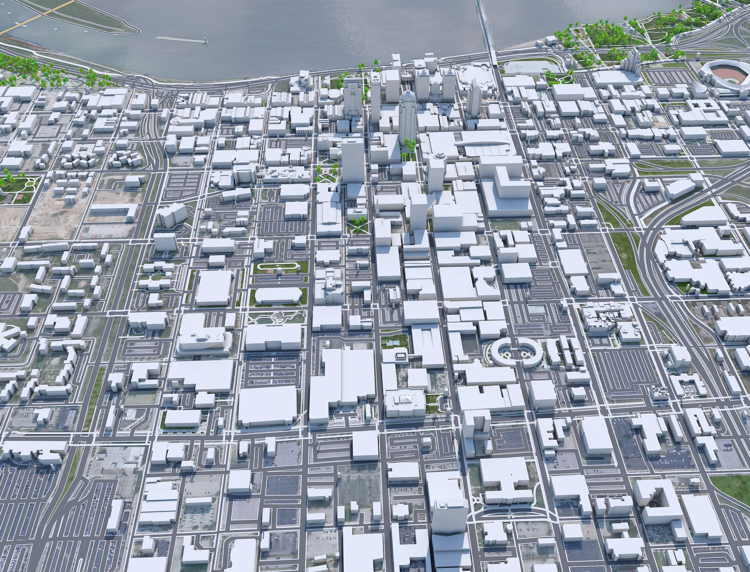 Louisville, Kentucky 80km - 3D Model by 3dstudio