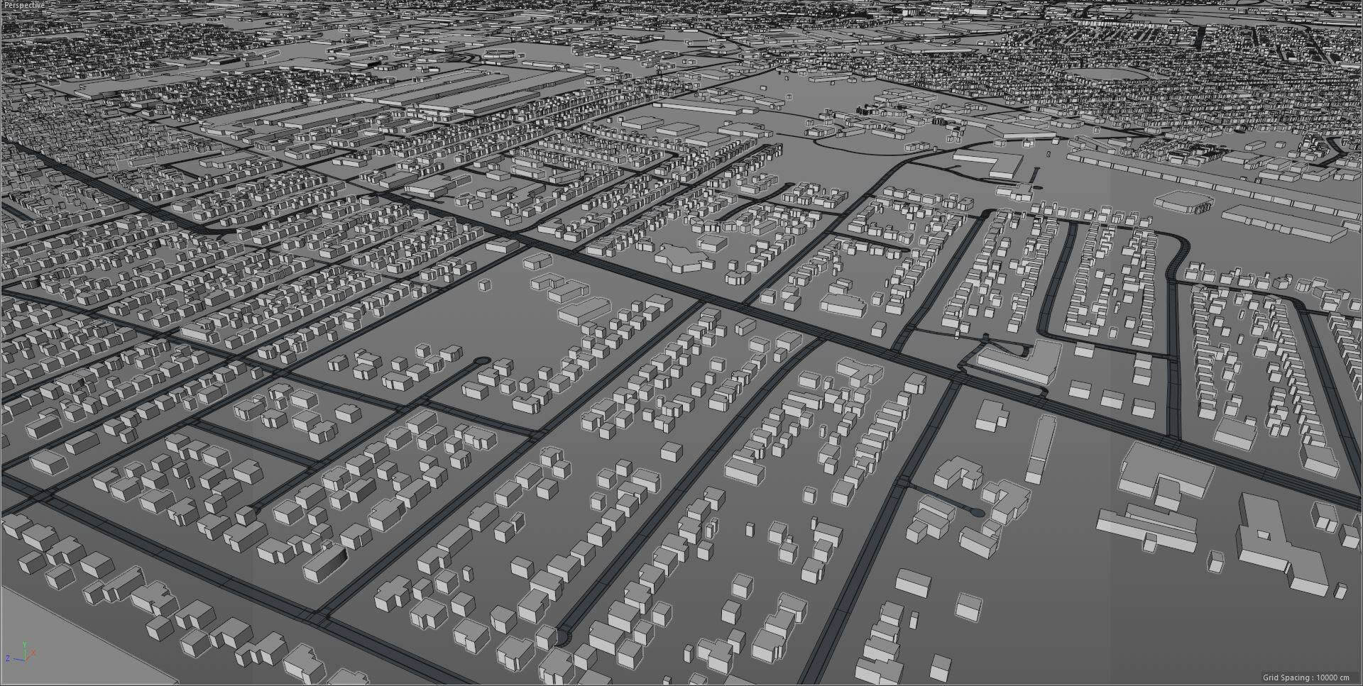 Louisville Kentucky - 3D Model by 3dstudio