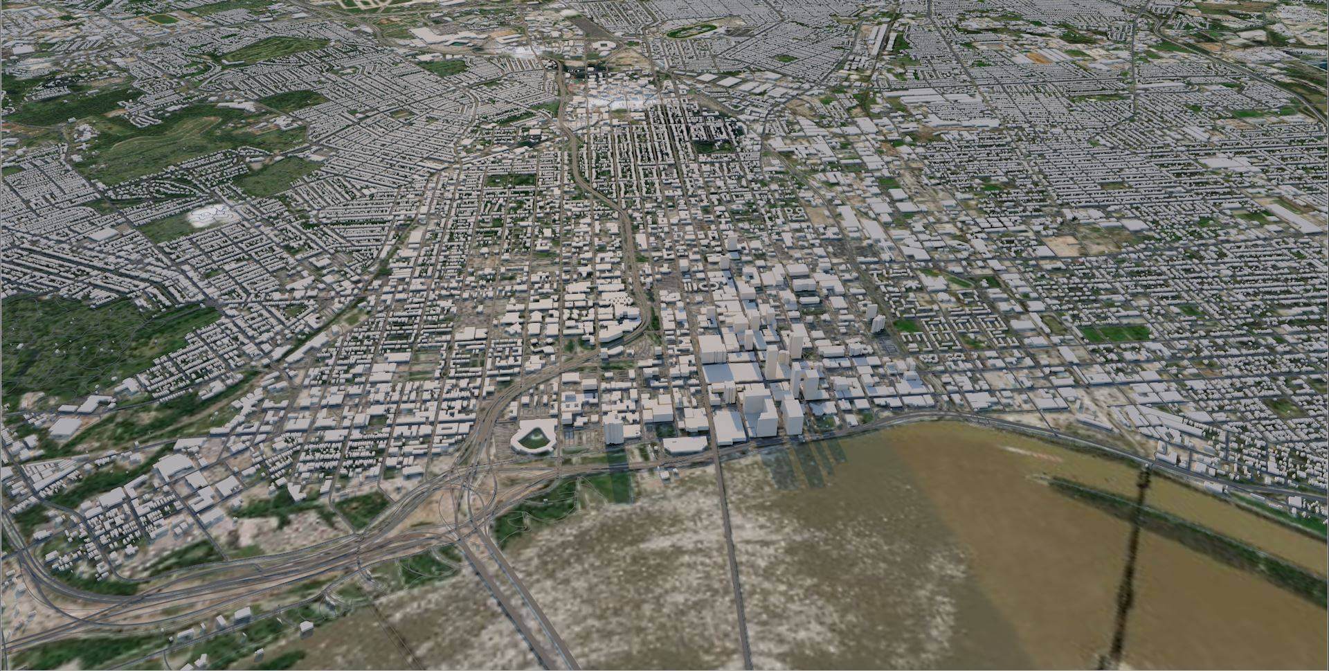 Louisville Kentucky - 3D Model by 3dstudio