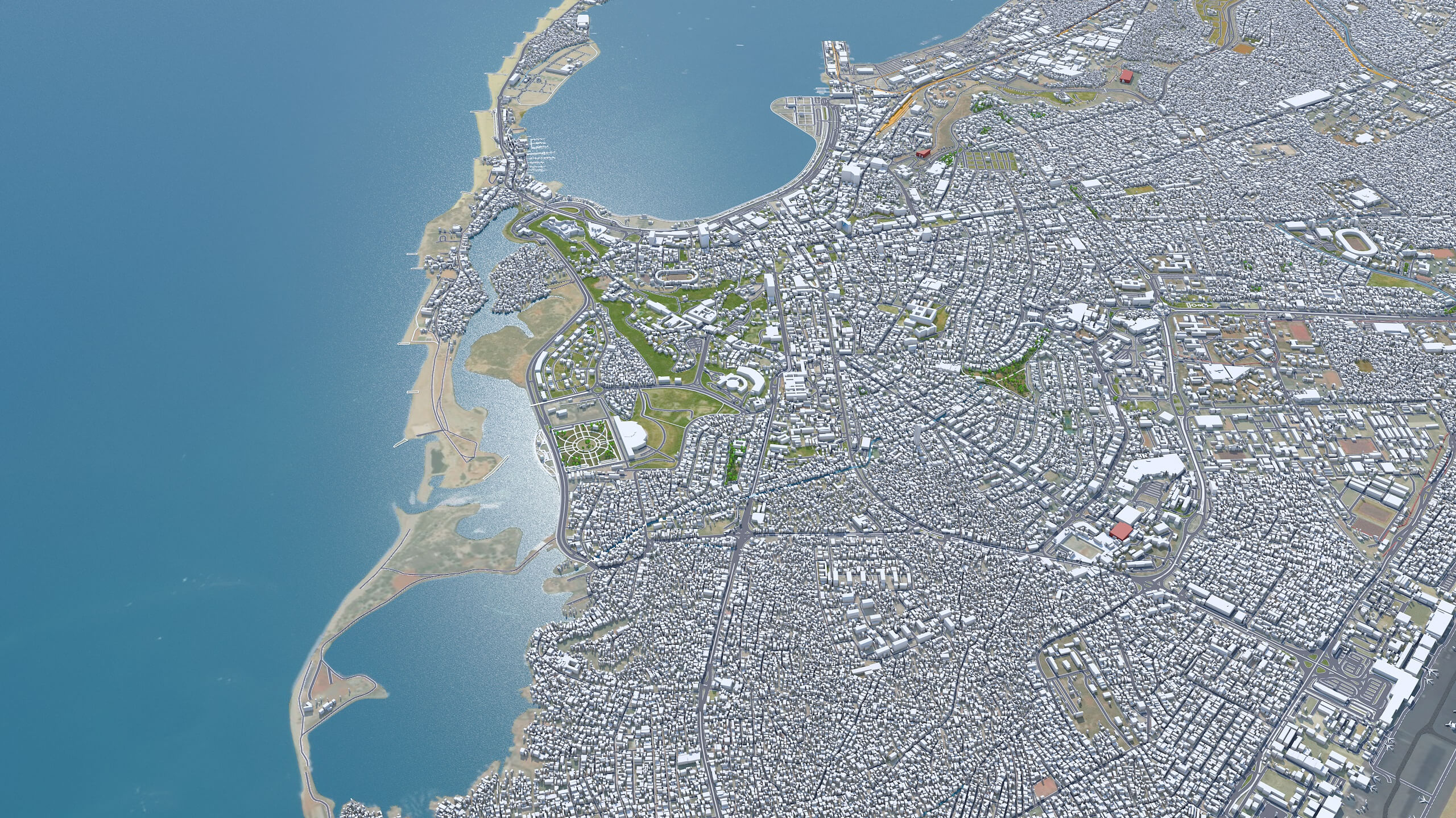 Luanda City Angola 3D Model 45km by 3dstudio