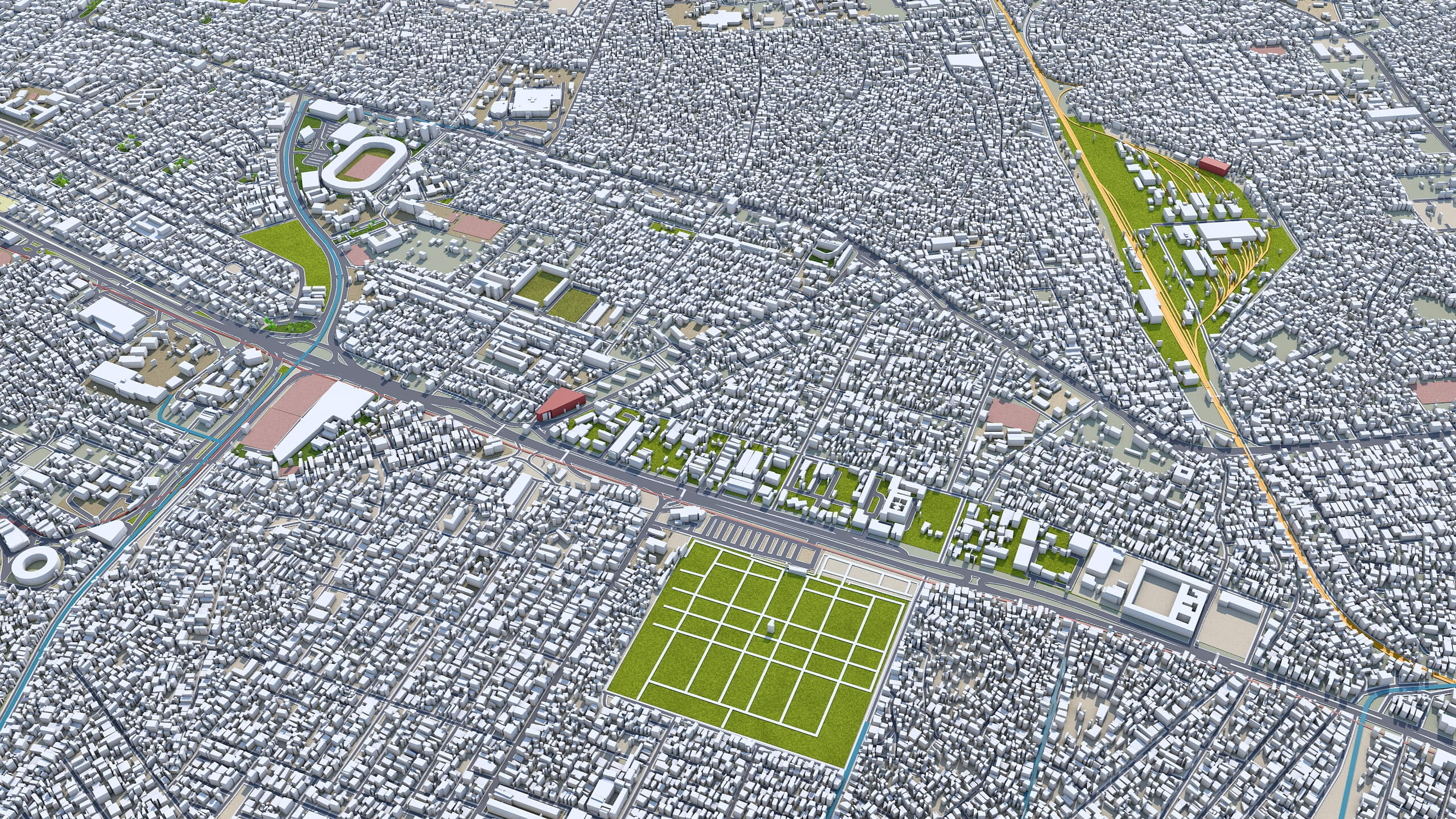 Luanda City Angola 3D Model 45km by 3dstudio