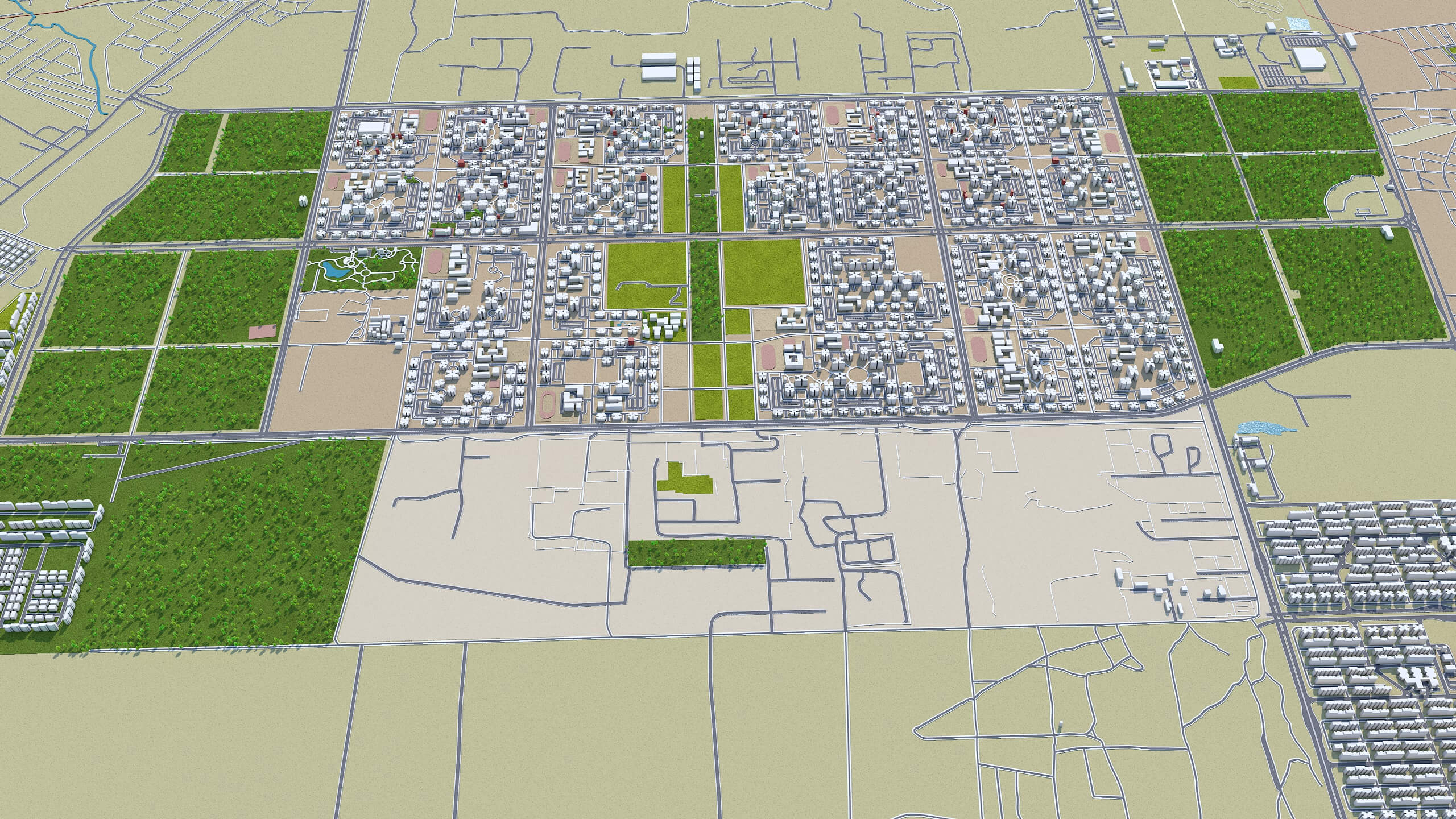 Luanda City Angola 3D Model 45km by 3dstudio
