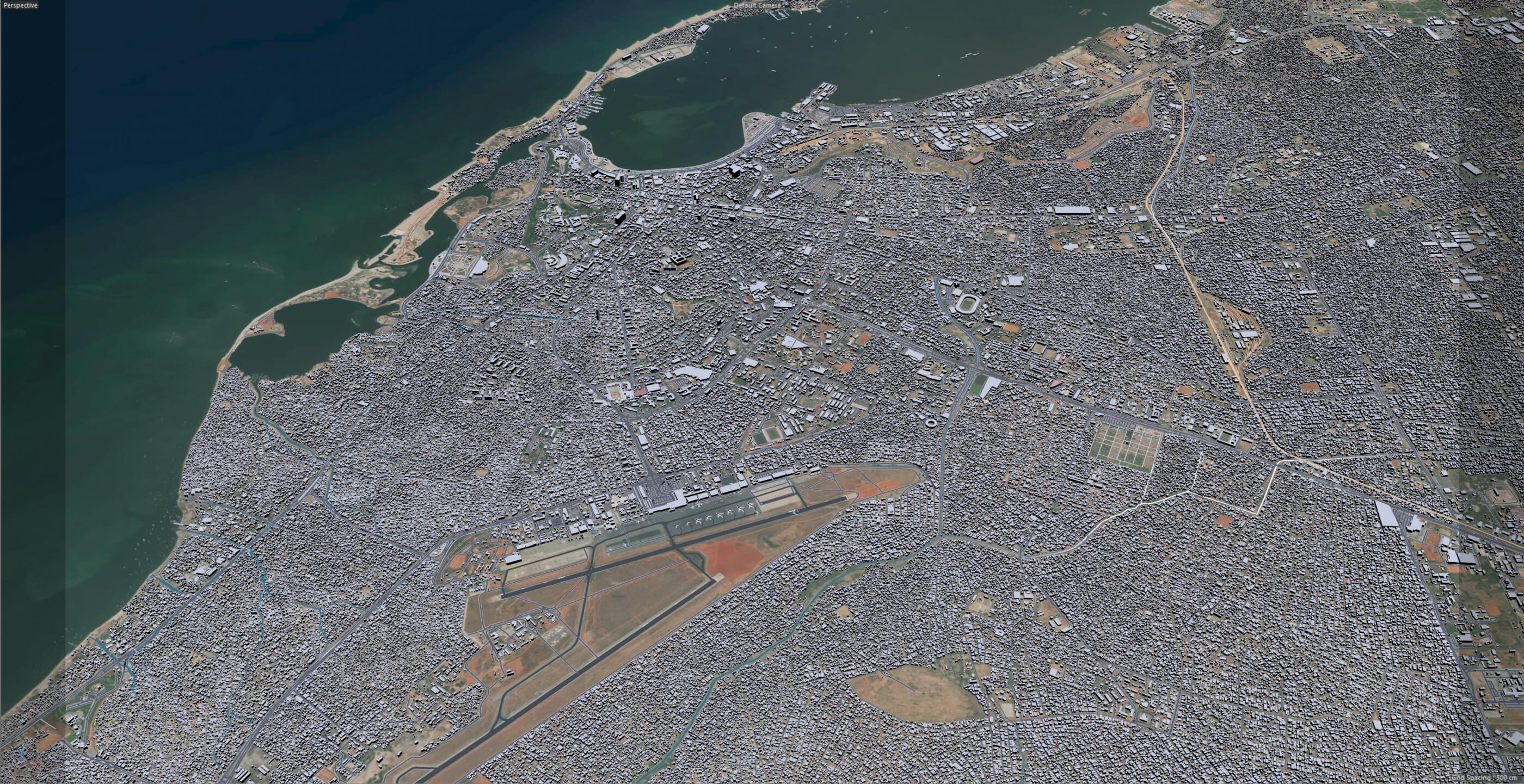 Luanda City Angola 3D Model 45km by 3dstudio
