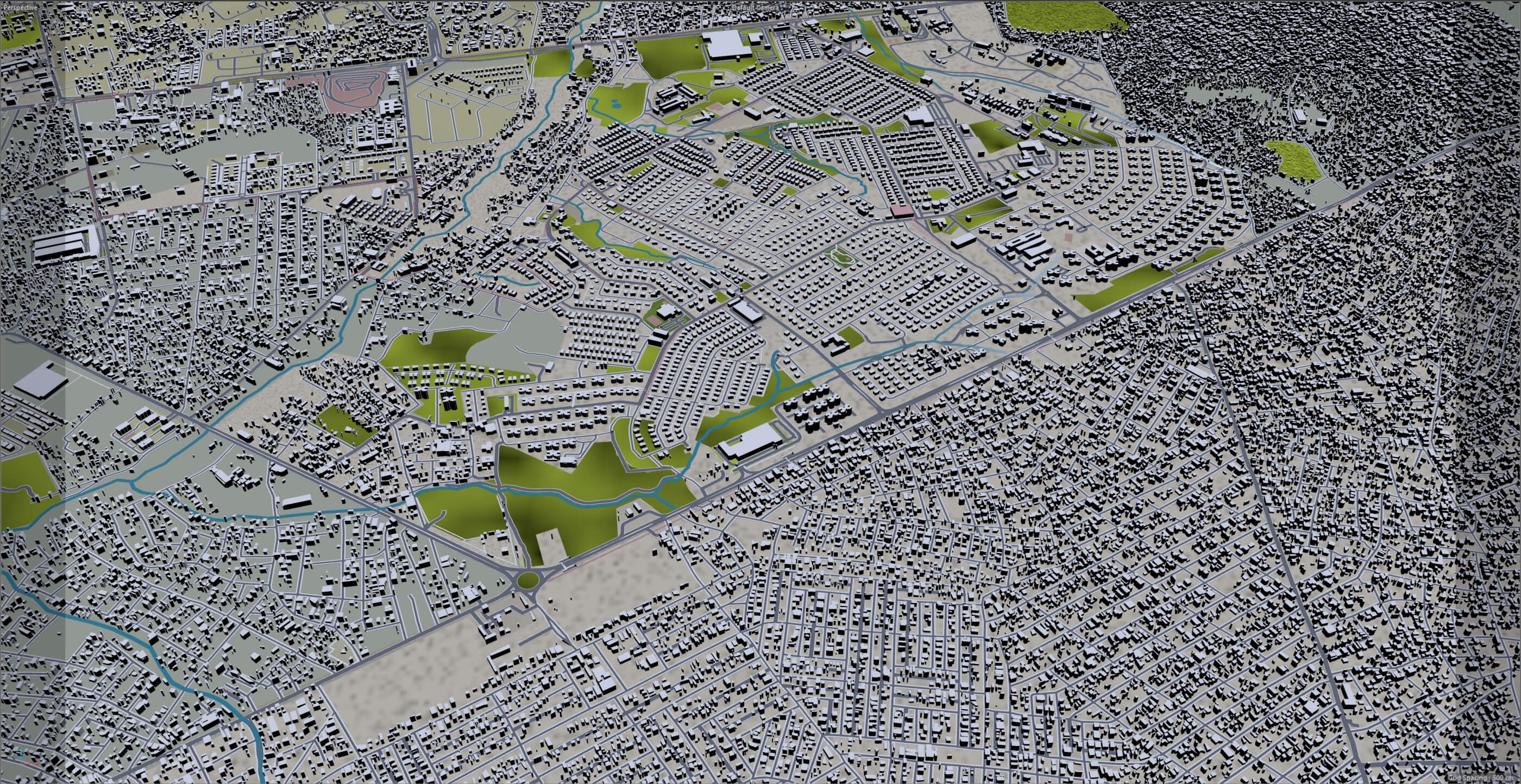 Luanda City Angola 3D Model 45km by 3dstudio