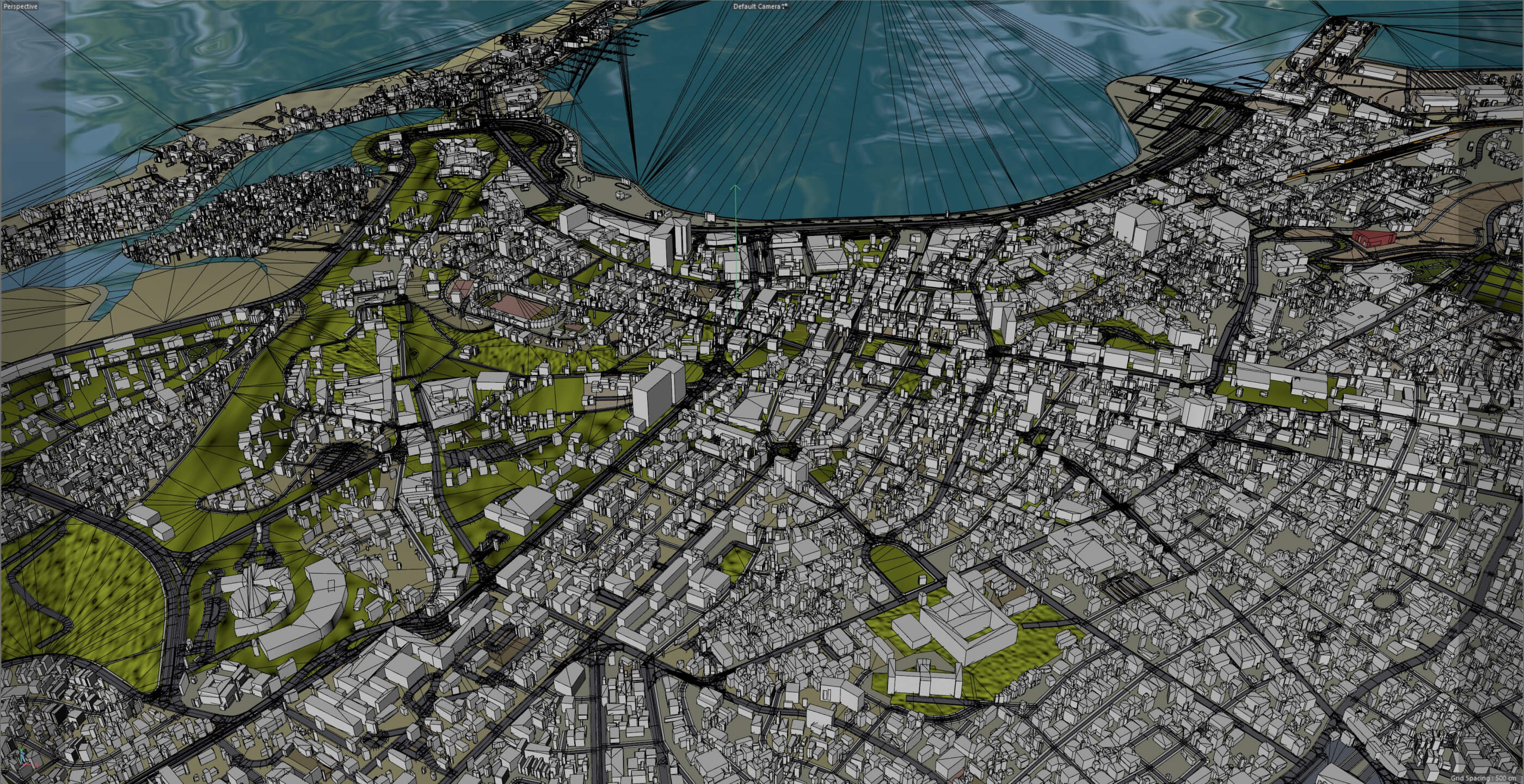 Luanda City Angola 3D Model 45km by 3dstudio