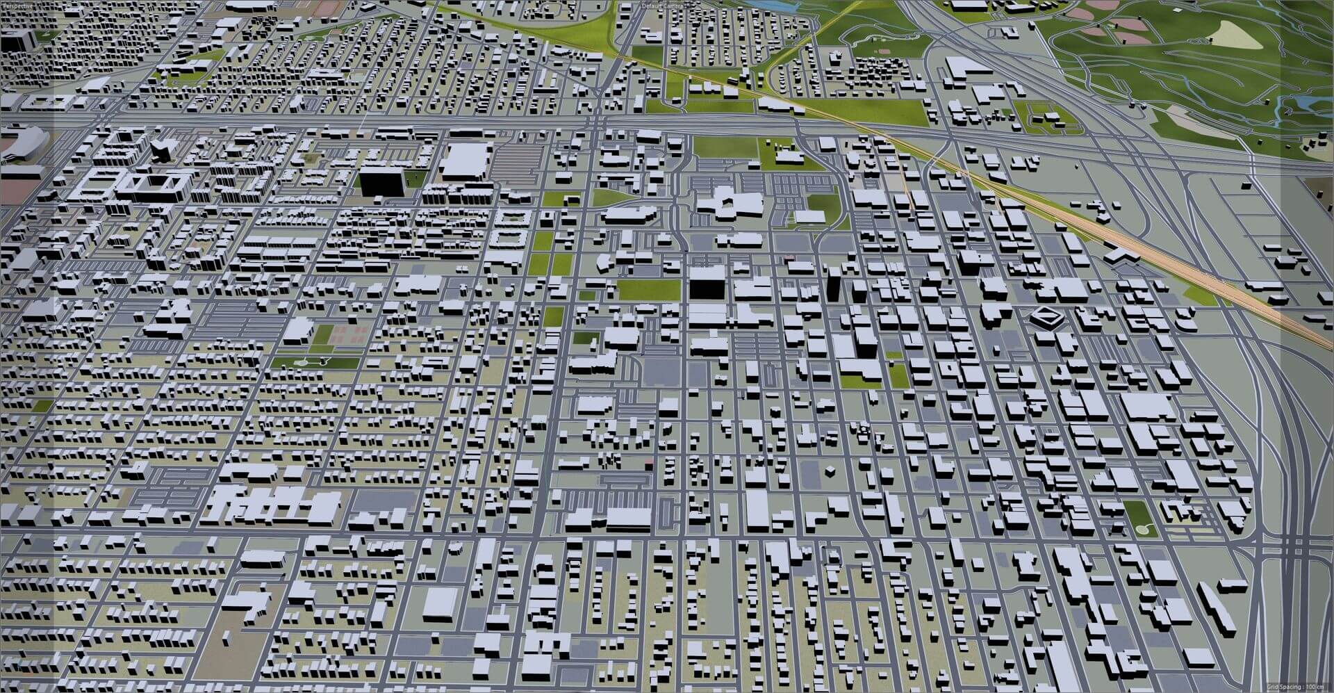 Lubbock, Texas USA 30km - 3D Model by 3dstudio