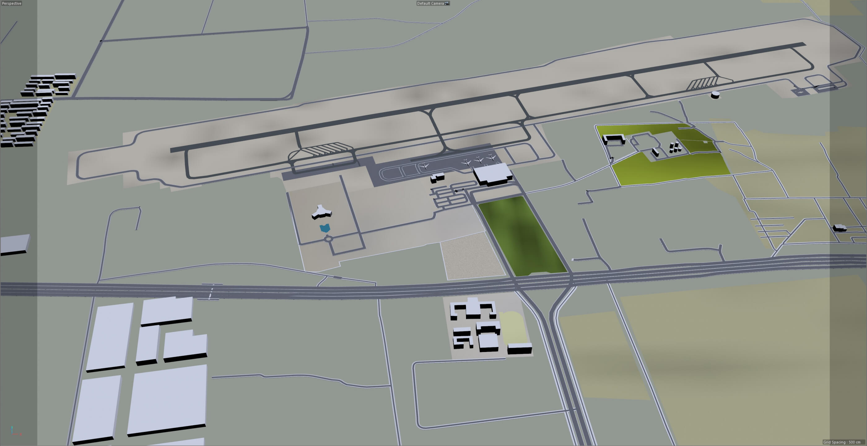 Luoyang City Henan China 3D Model 100km by 3dstudio