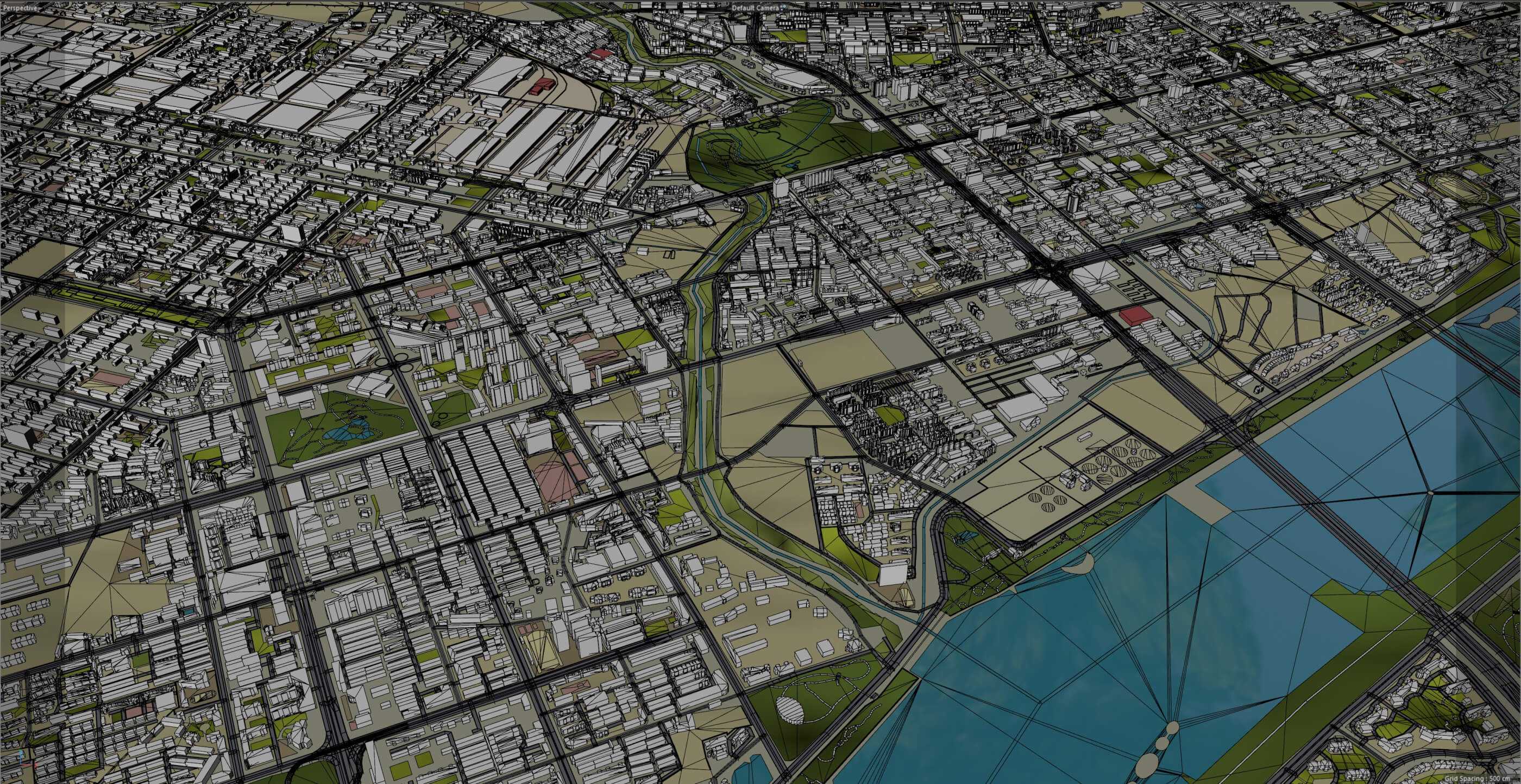 Luoyang City Henan China 3D Model 100km by 3dstudio